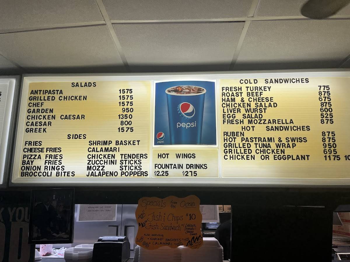 Menu at Al Casapulla's Subs & Steaks pizzeria, Millville