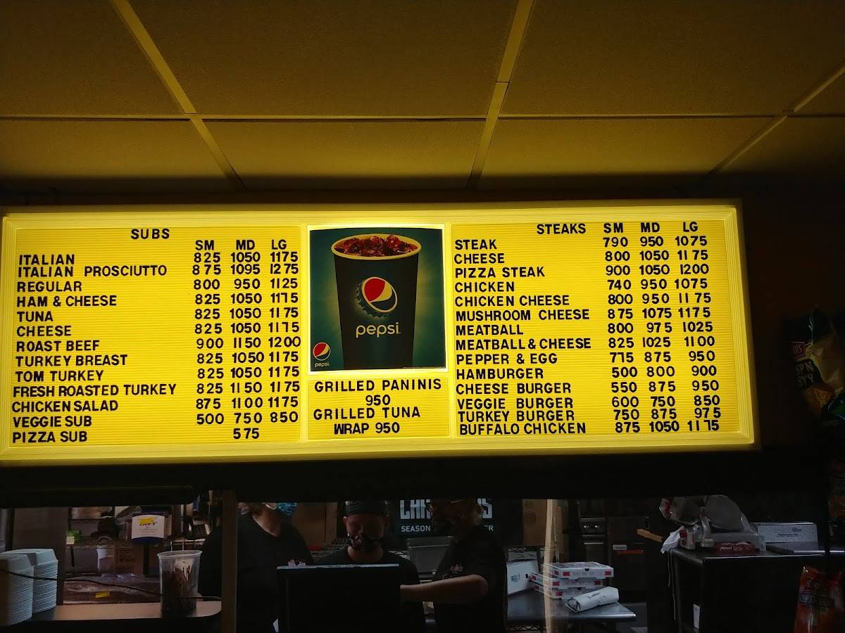 Menu at Al Casapulla's Subs & Steaks pizzeria, Millville
