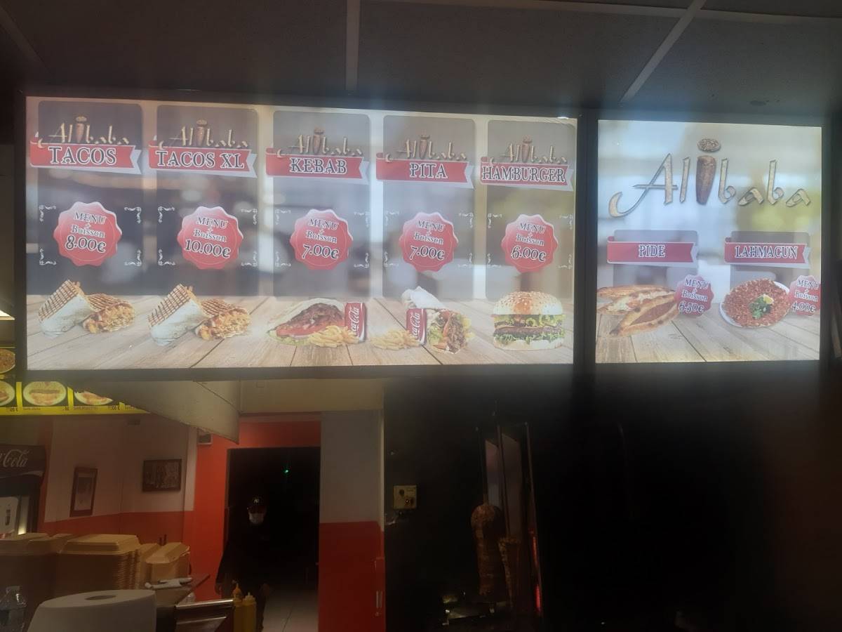 Menu at Alibaba 45 restaurant, Gien