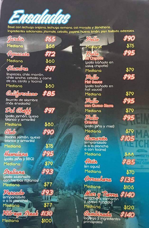 Carta del restaurante Amerix Burger Municipio Libre, Aguascalientes, Av ...