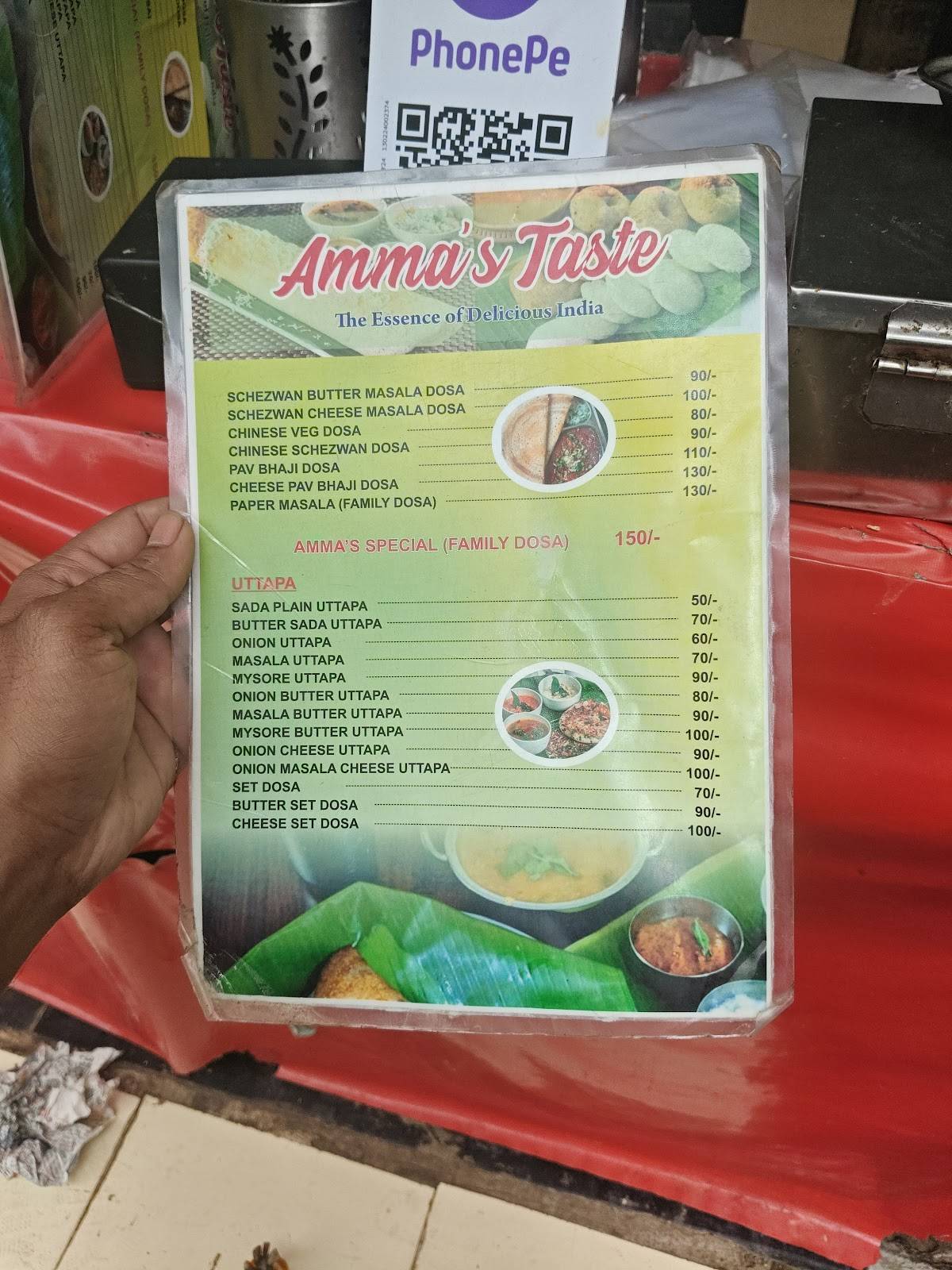 Menu at Amma’s Taste South Indian Food, Navi Mumbai