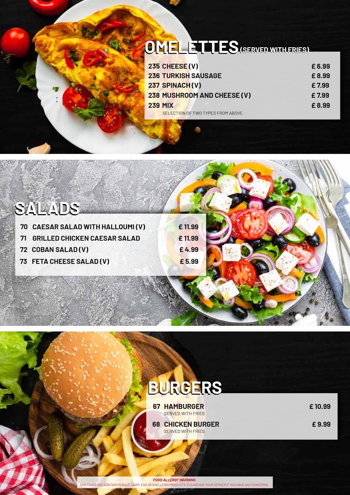 Menu at Anar Turkish BBQ Restaurant, Liverpool