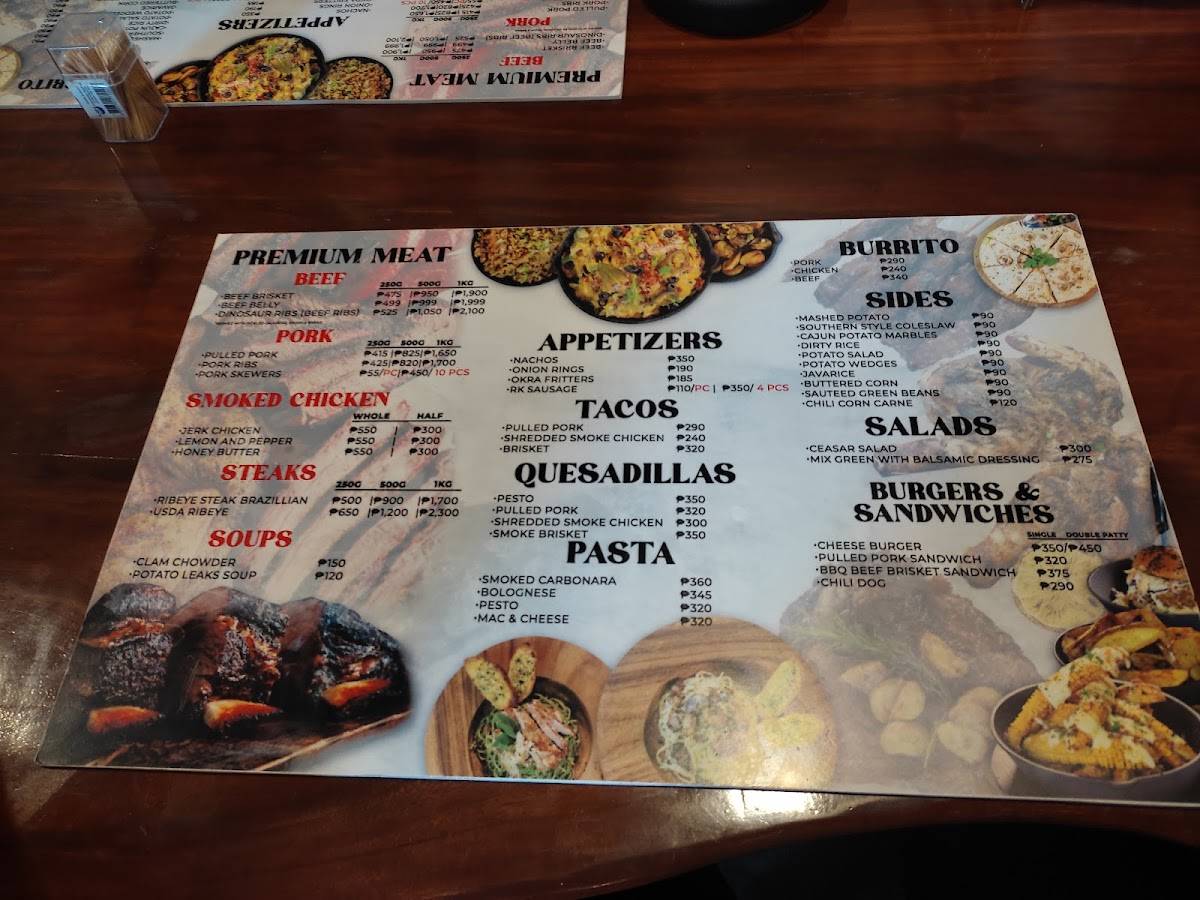 Menu at RK SMOKEY BAR & RESTO, Angeles