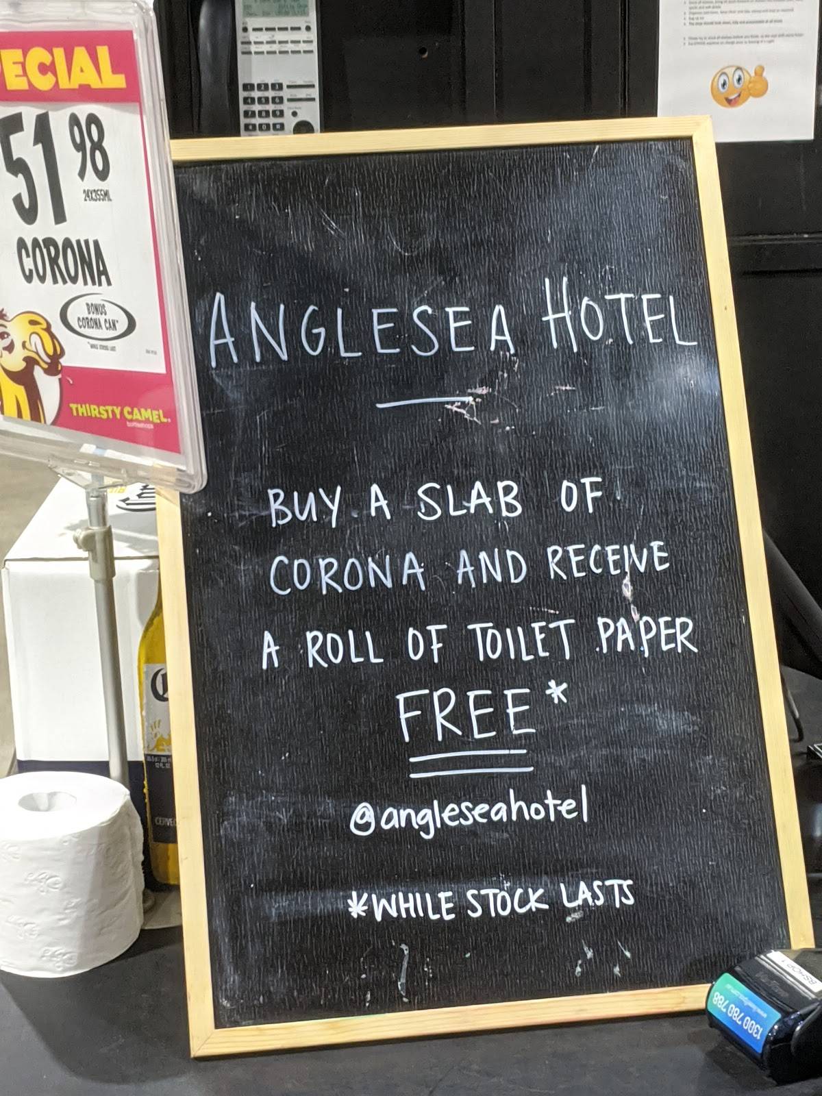 Menu at Klein's Anglesea Hotel restaurant, Anglesea