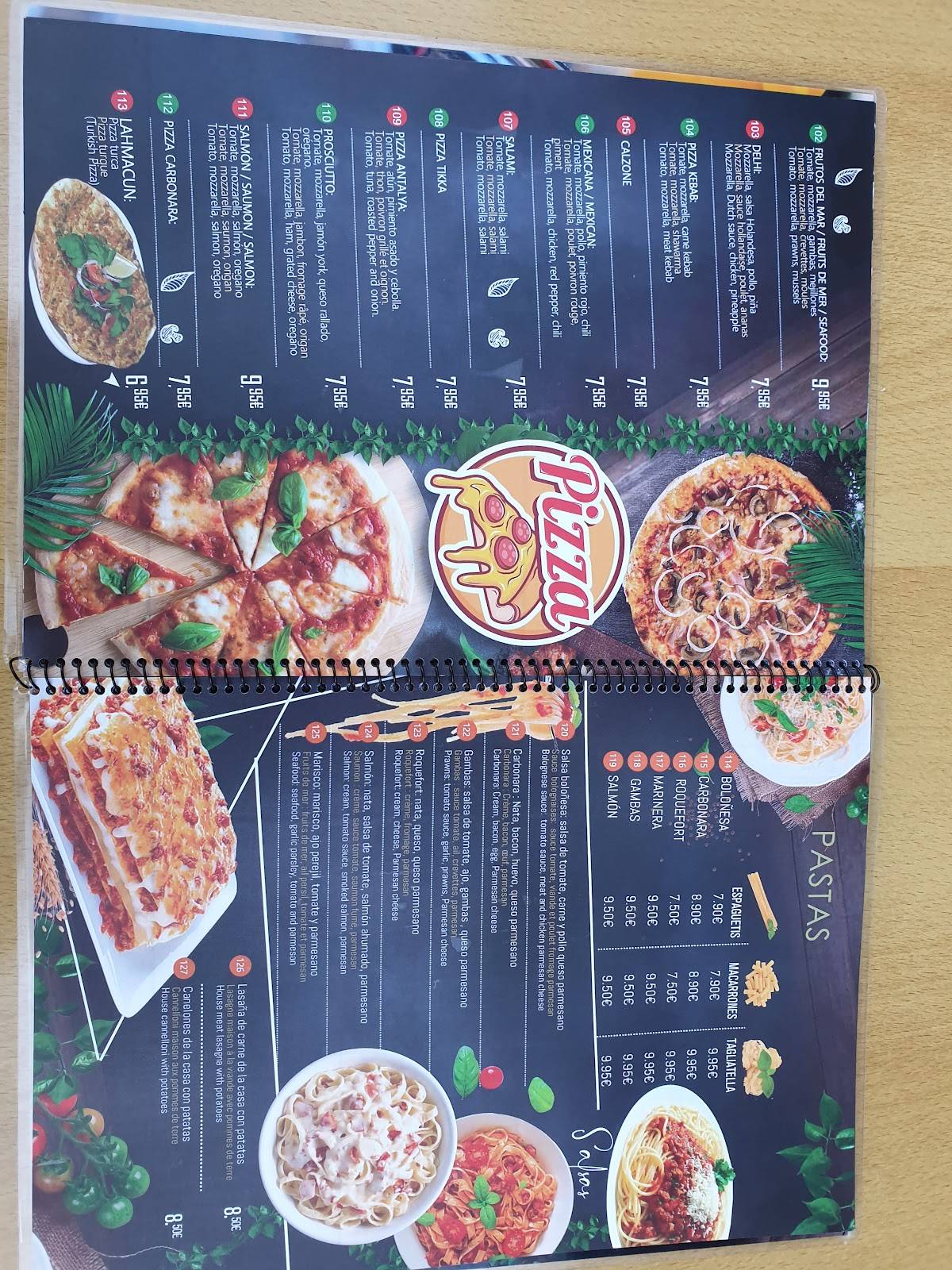 Menu at Antalya II - Grill Kebab pub & bar, Salou