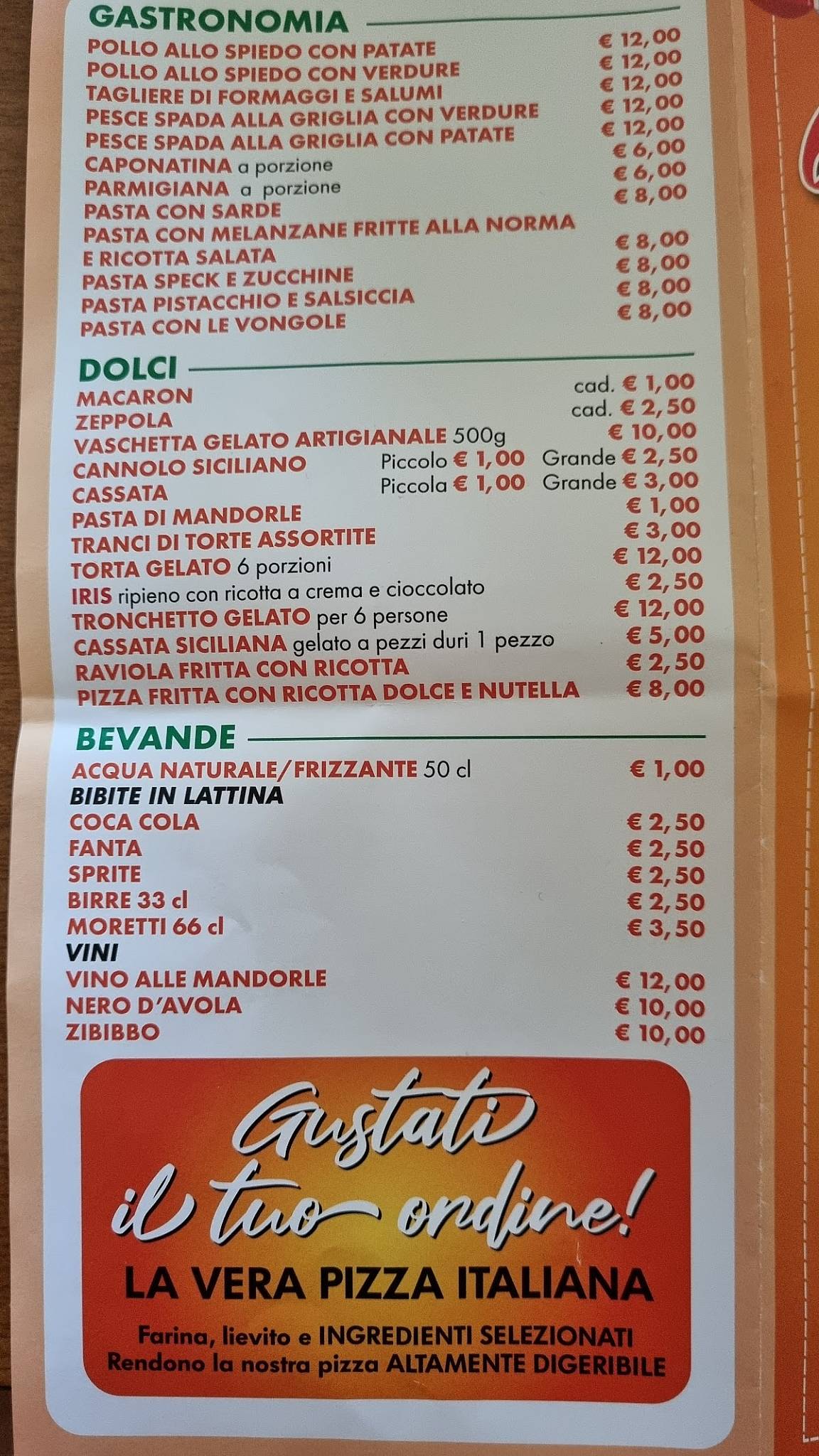 Speisekarte von Ristorante Antichi Sapori Siciliani, Novara, Via ...
