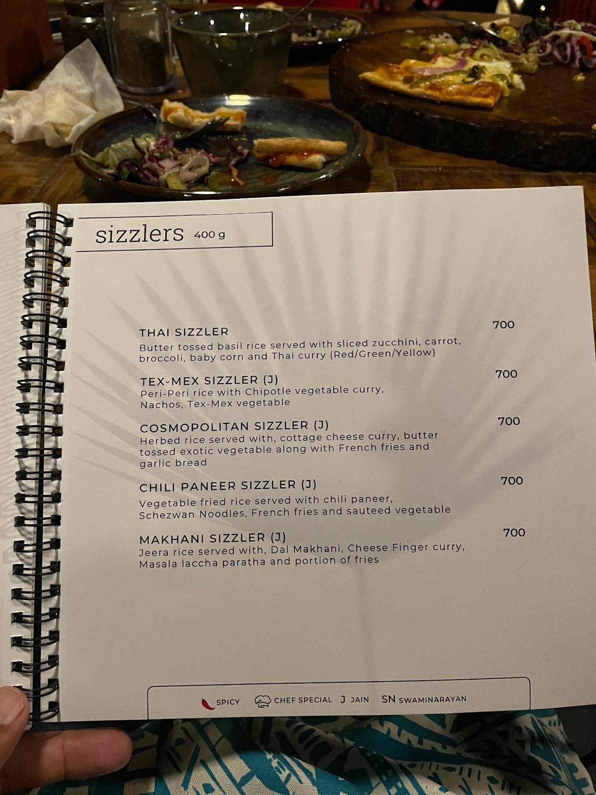 Menu at Aranyani Restaurant, Ahmedabad