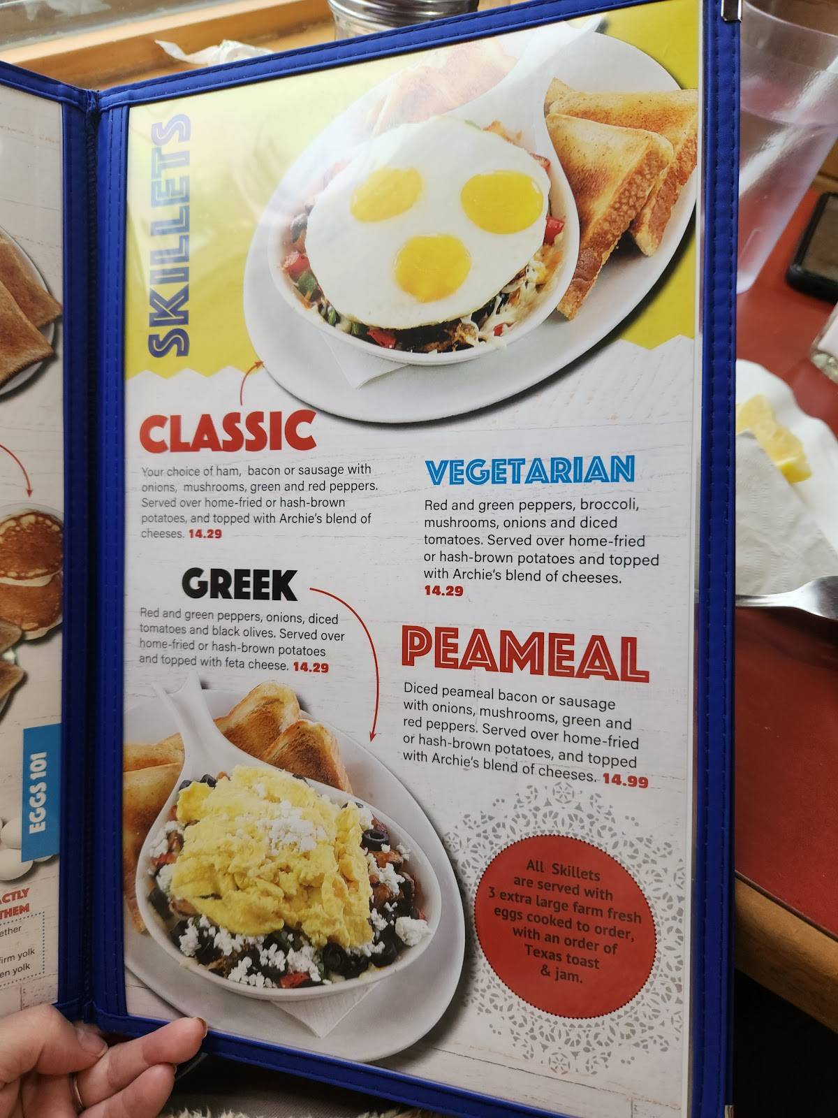 Menu at Archie's Fish & Chips restaurant, London, 153 Wharncliffe Rd S