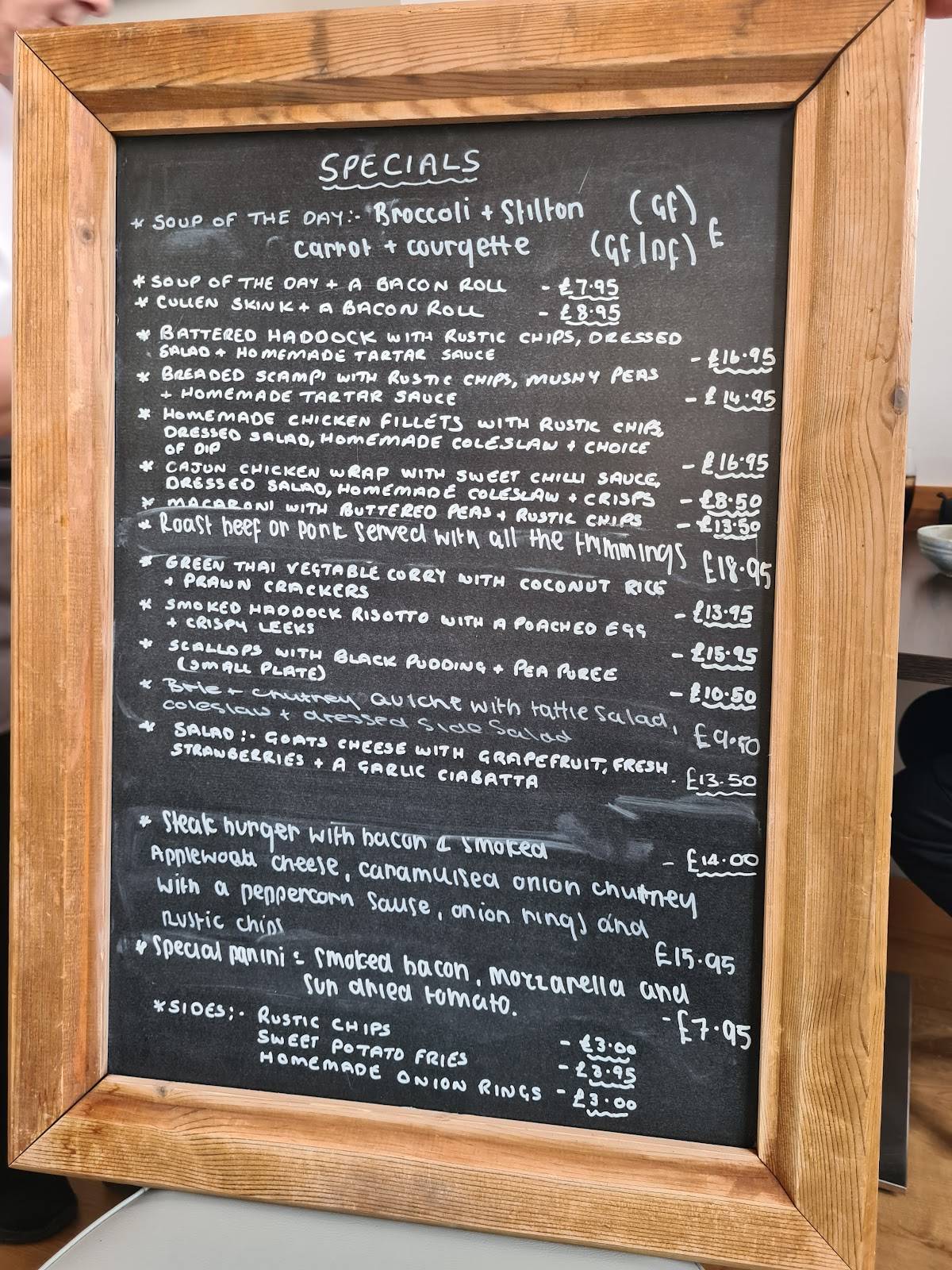 Menu at Aspire Restaurant, Portsoy