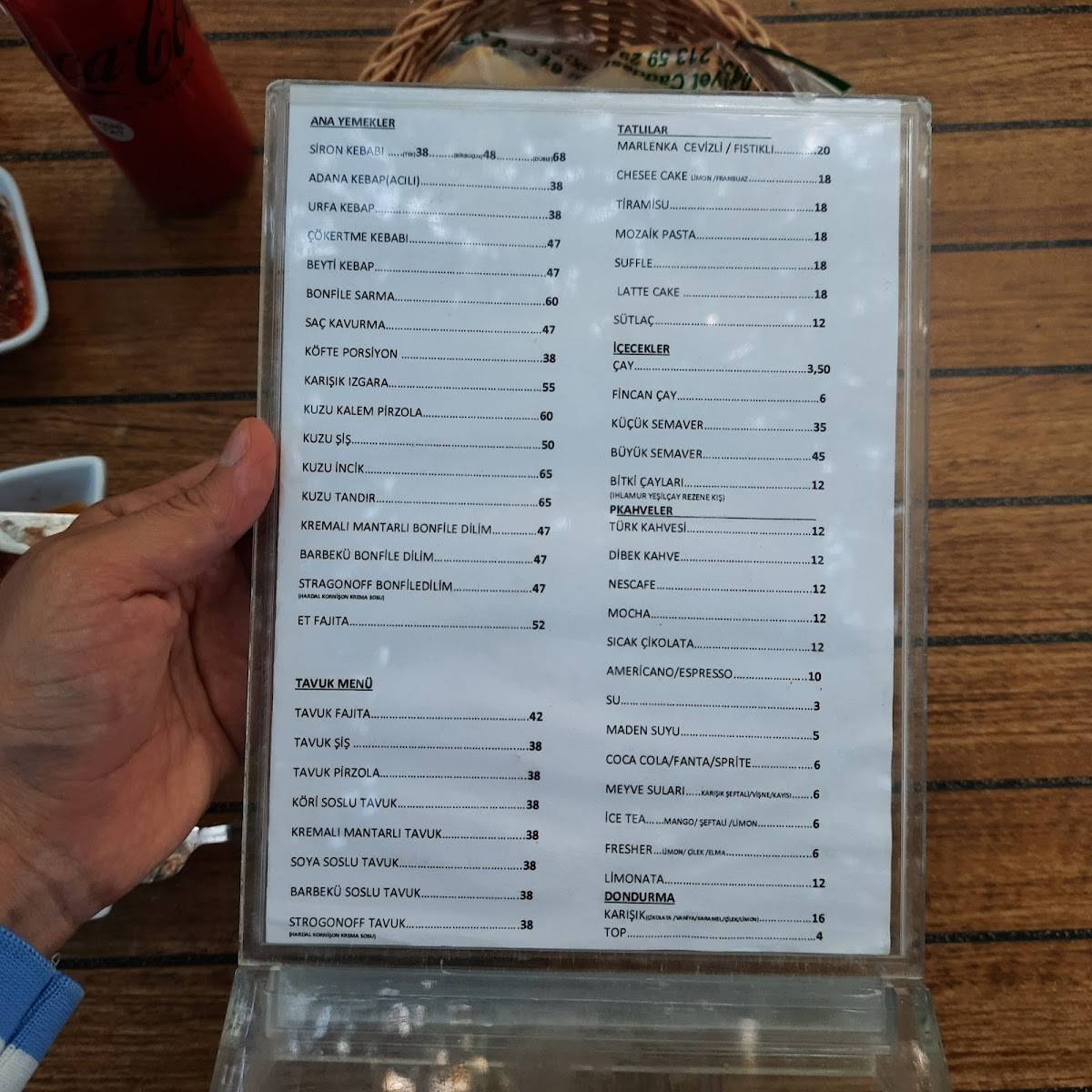 Menu at Ataç Konağı Restaurant & Butique Hotel(Ardasa Siron Kebabı ...