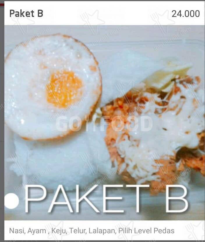 Menu at AYAM GEPREK BLENGER restaurant, Central Jakarta, Jl. Baladewa ...