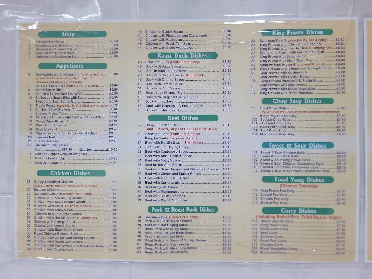 Menu at Double Eight fast food, Aylesbury