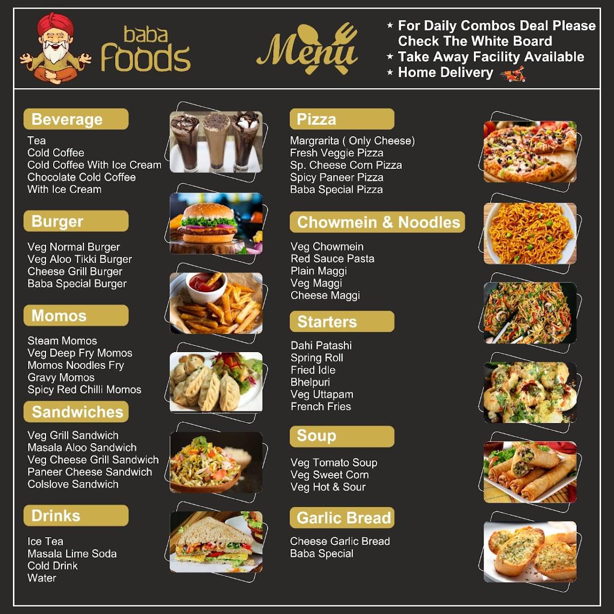Menu at BABA Foods & Products, Jaipur