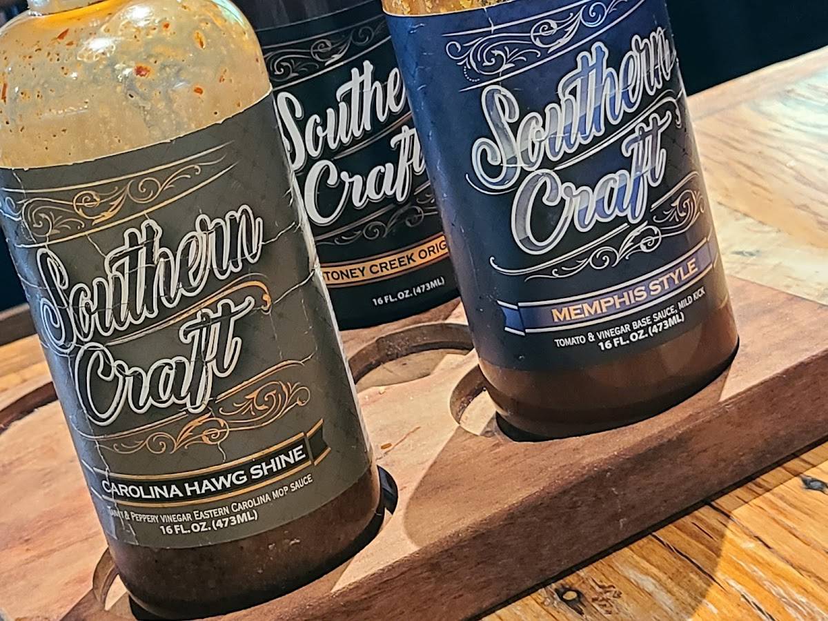 Menu at Southern Craft Barbecue, Greeneville