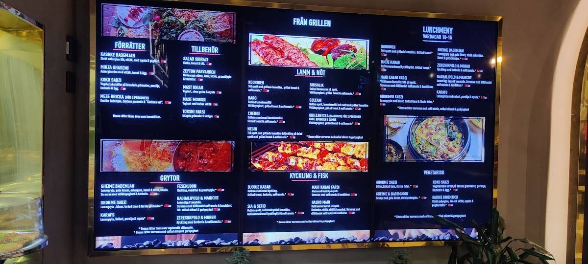 Menu at BIM (Body In Motion) restaurant, Solna