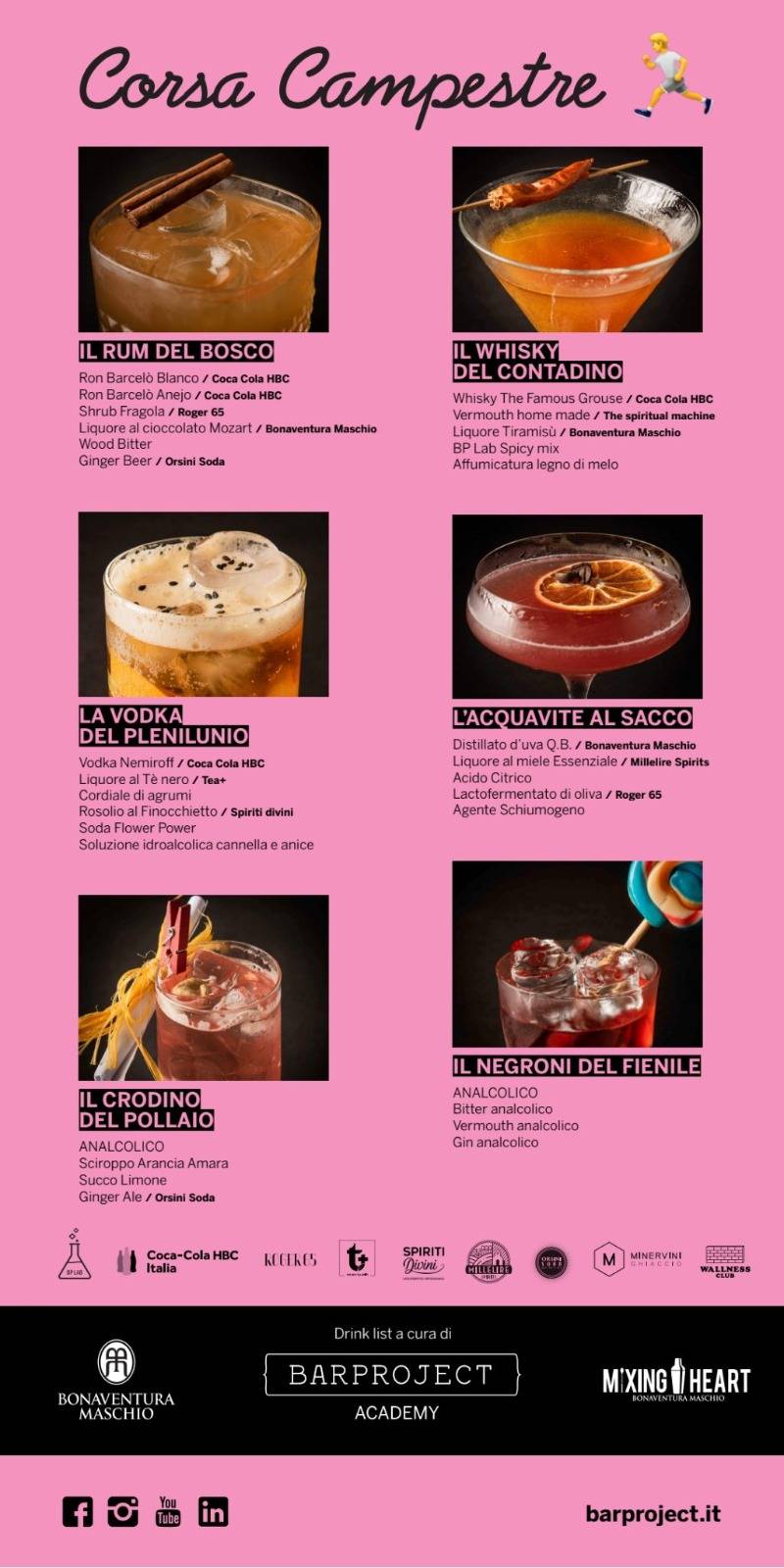 Menu au BP Lab - Laboratorio liquido di creatività pub et bar, Bari