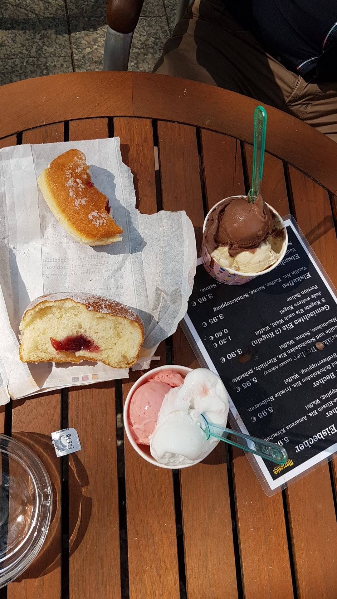 Menu at Bakery Merzenich on Wallrafplatz, Cologne, Wallrafpl. 4