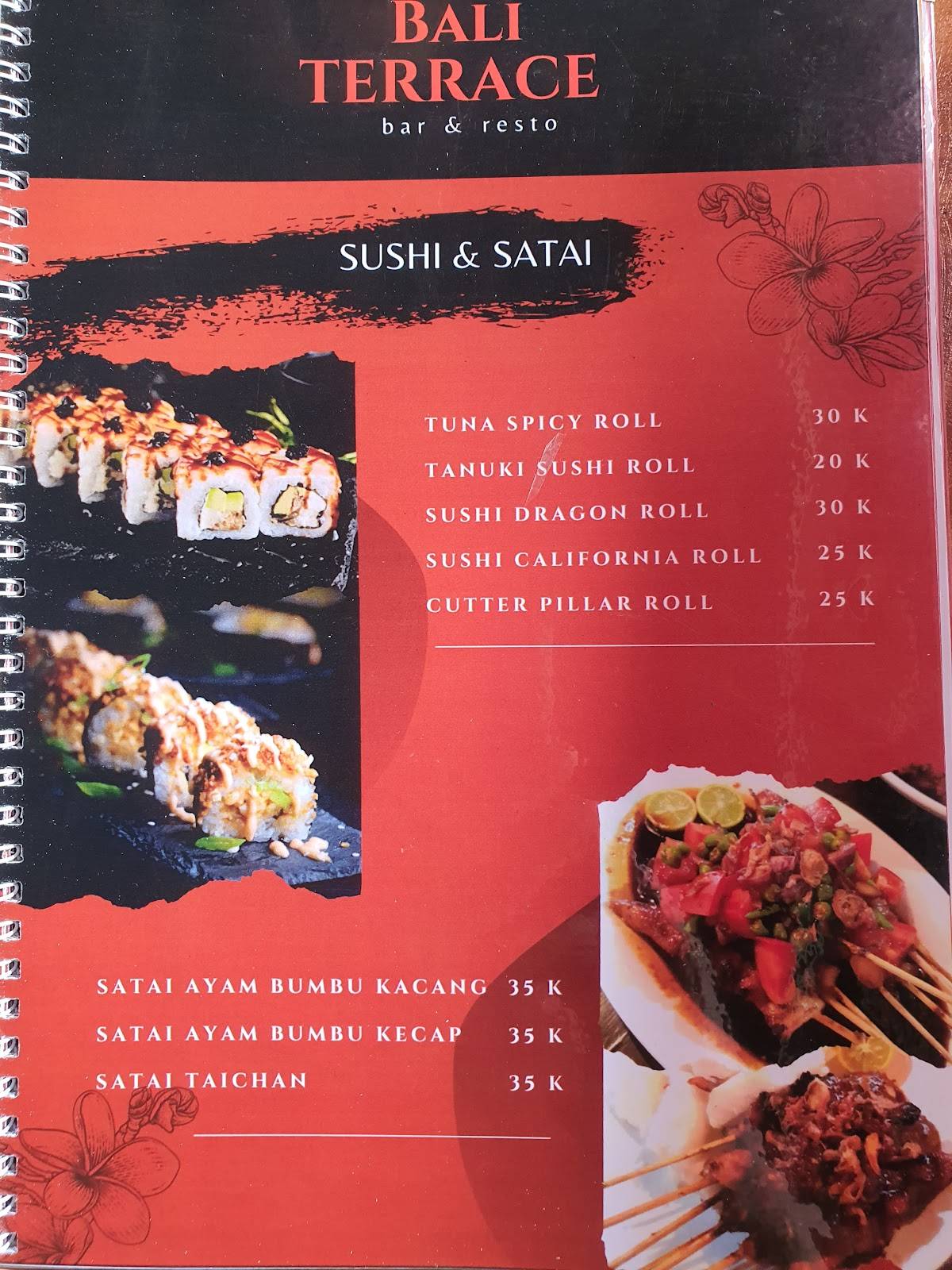 Menu at Bali Terrace Cafe Lippo Cikarang, Bekasi Regency