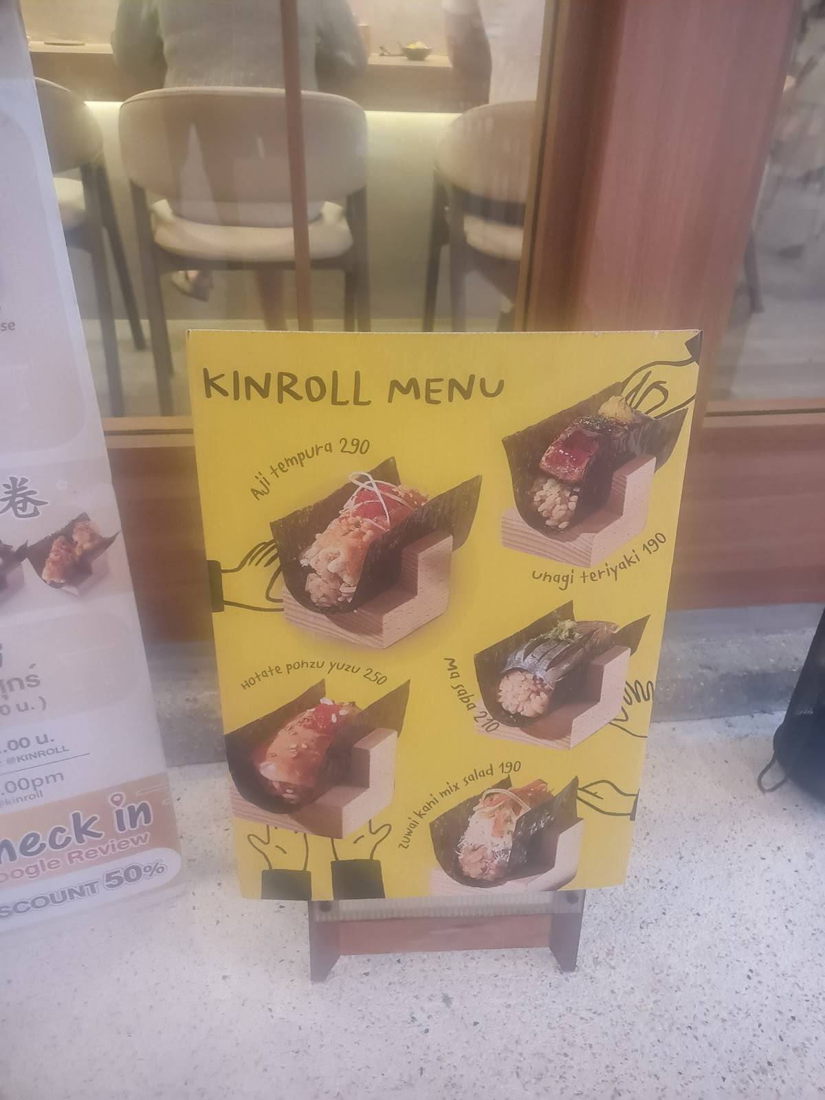 Menu at Kinroll - Ari กินโรล - อารีย์ restaurant, Bangkok