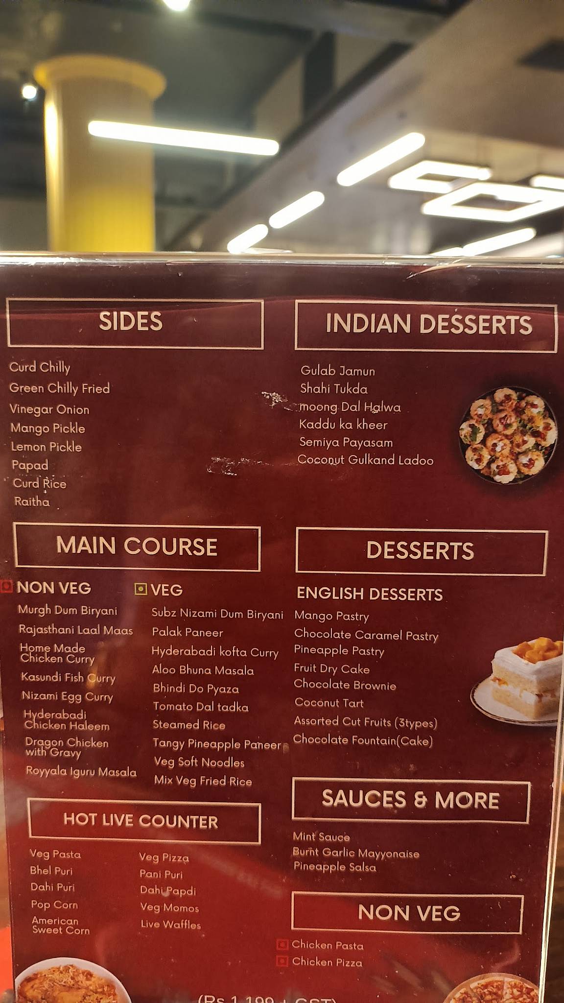 Menu at Barbeque Spice- Abids, Hyderabad Best Unlimited Hyderabadi ...