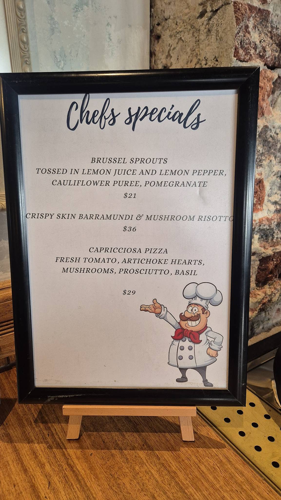 Menu at Bassendean Hotel restaurant, Bassendean