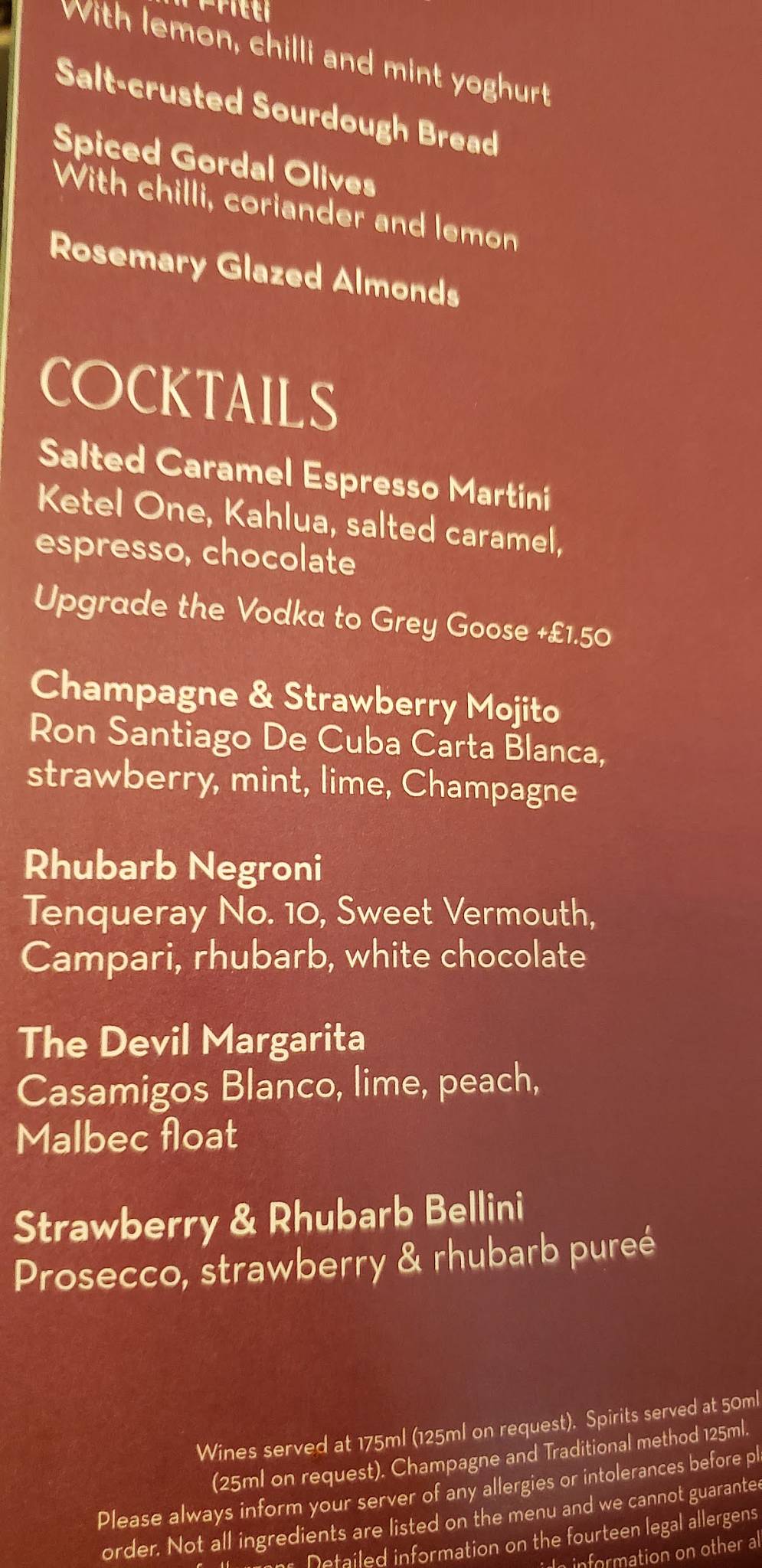 Menu at The Ivy Bath Brasserie & Garden restaurant, Bath