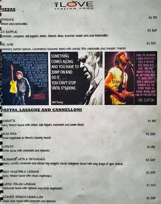 Menu at Beatles Cafe Rishikesh, Rishikesh, Paidal Marg