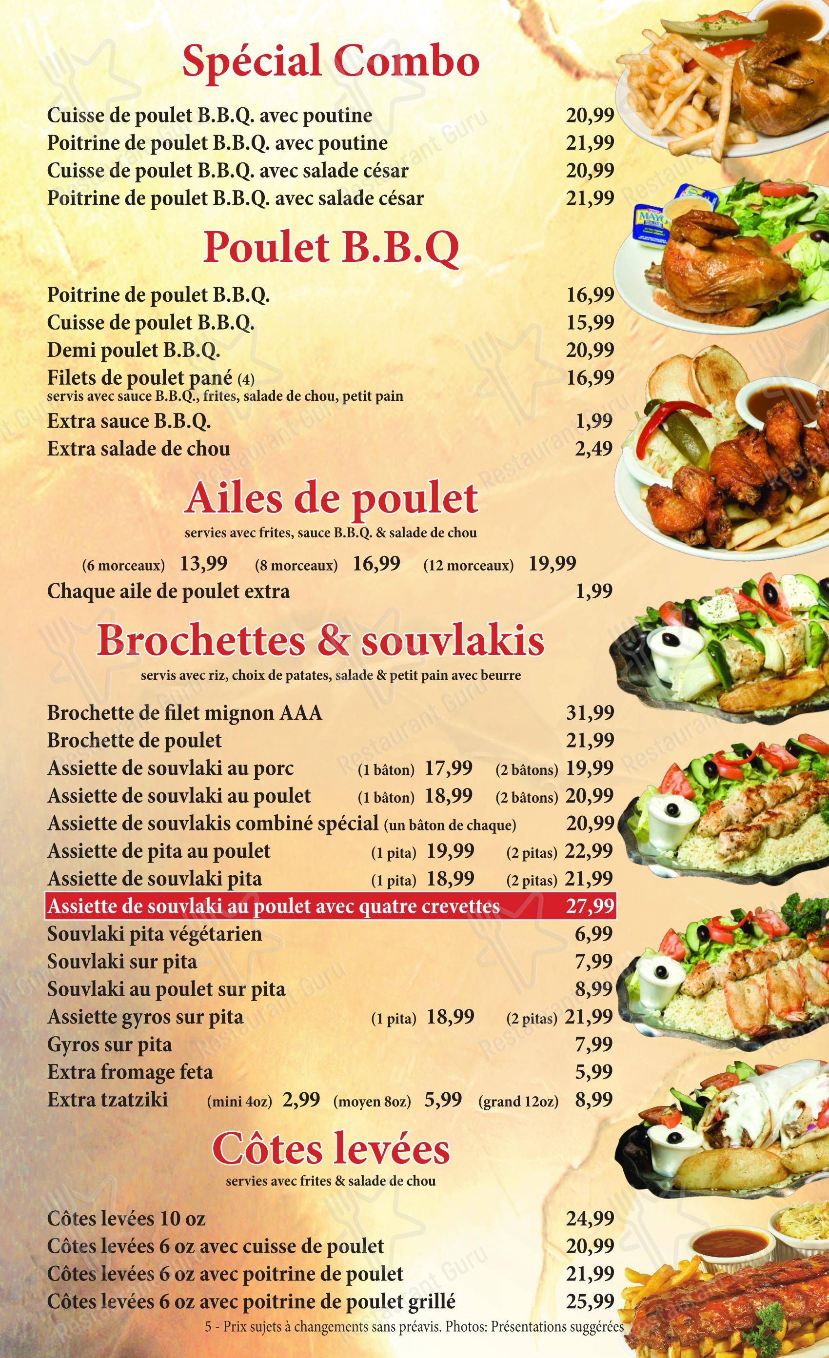 Menu au Beaubien Deli pub et bar, Montréal, Rue Beaubien E