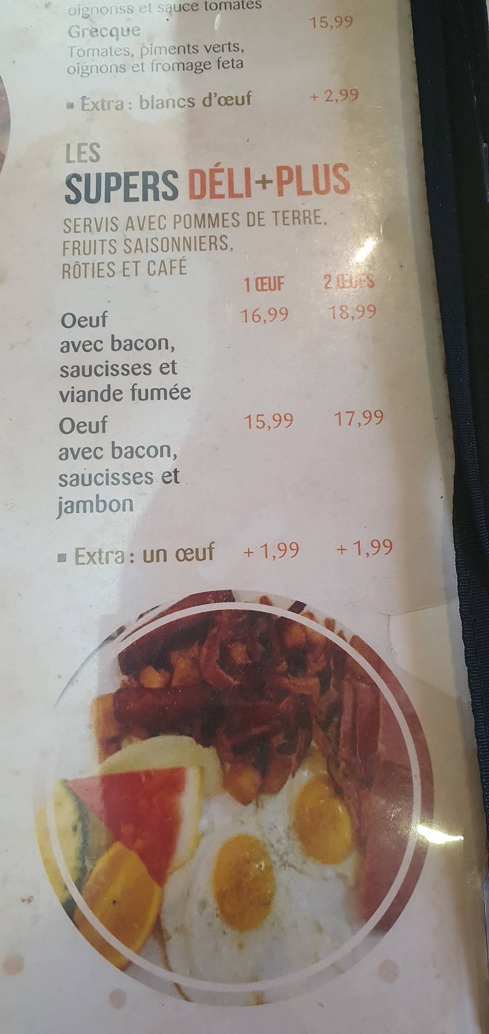 Menu au Beaubien Deli pub et bar, Montréal, Rue Beaubien E