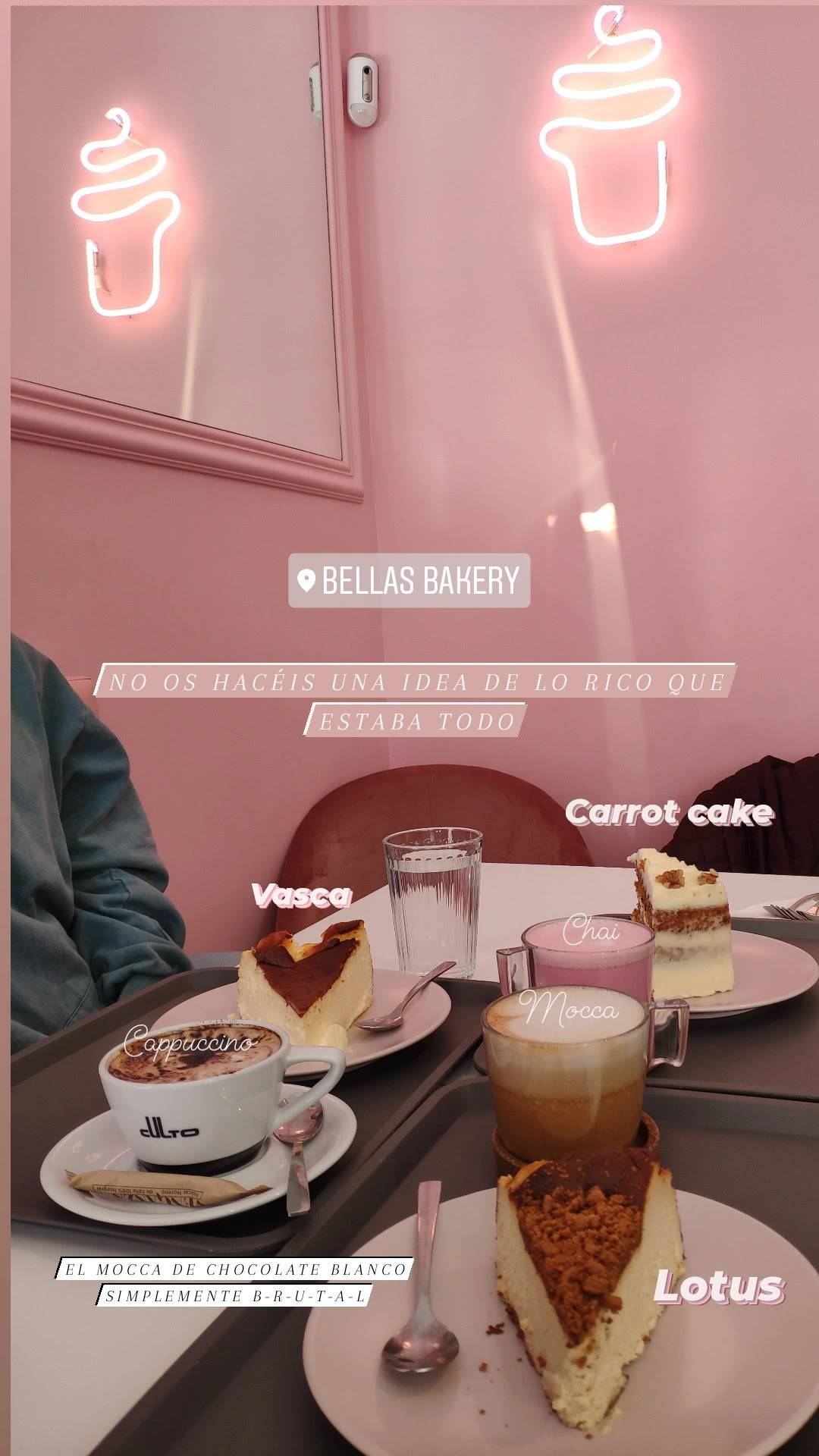 Menu at Bella's Bakery, Tres Cantos