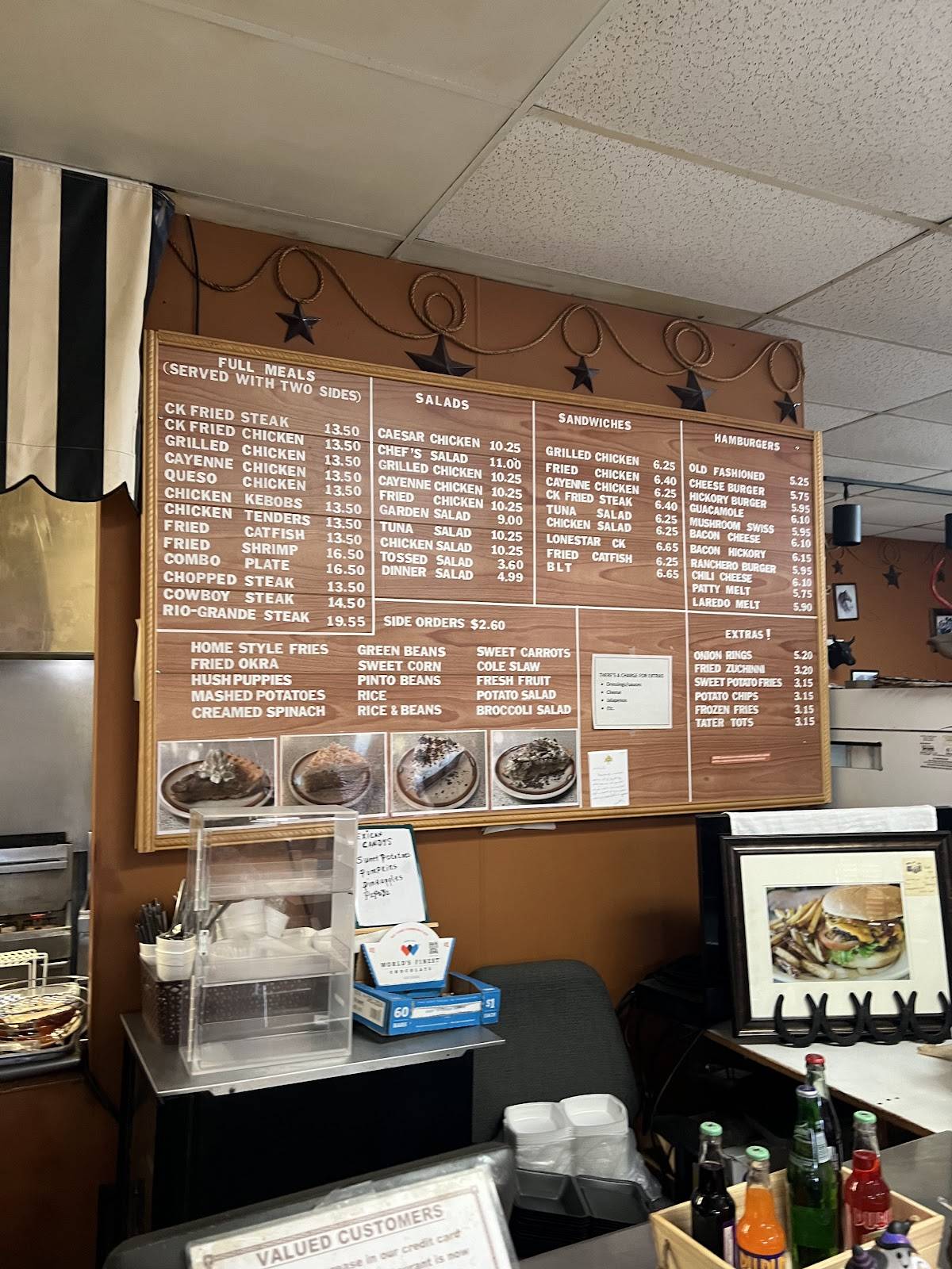 Menu at Lone Star Grill restaurant, Benbrook