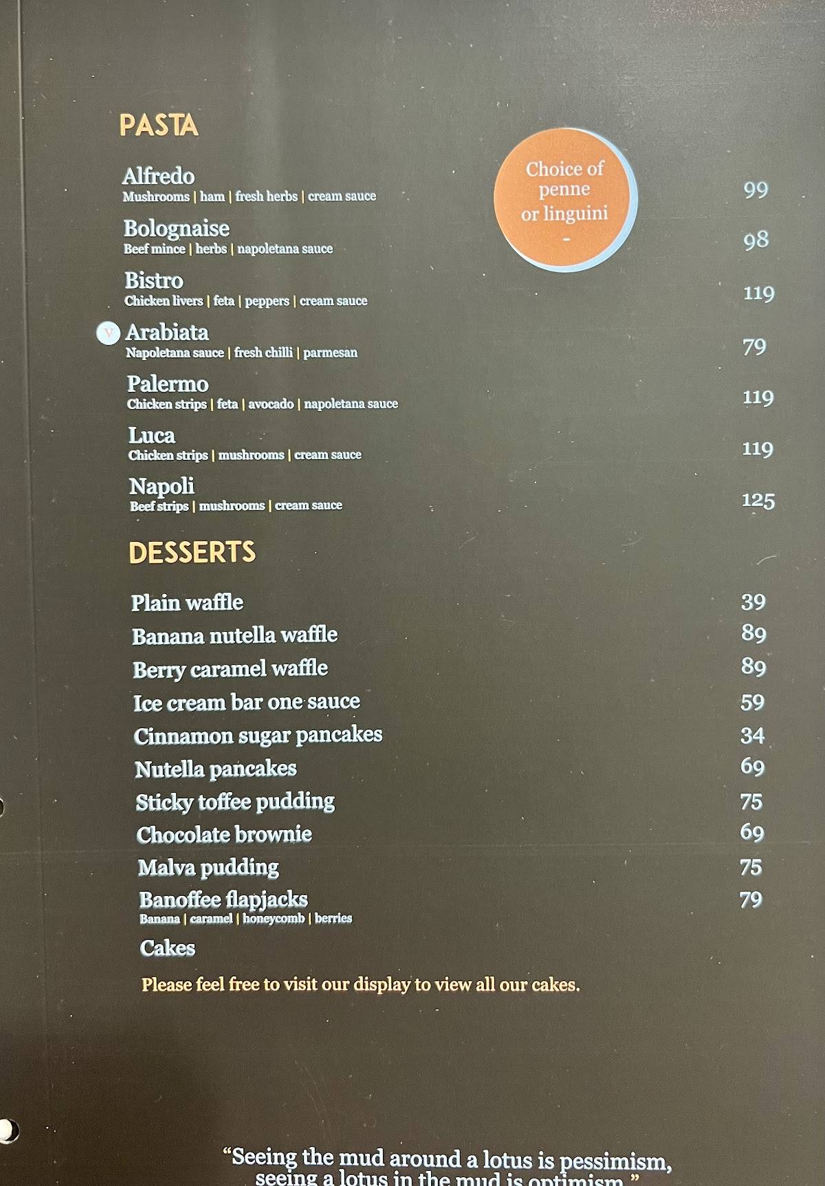 Menu at @ The Bistro Rynfield BBQ, Benoni
