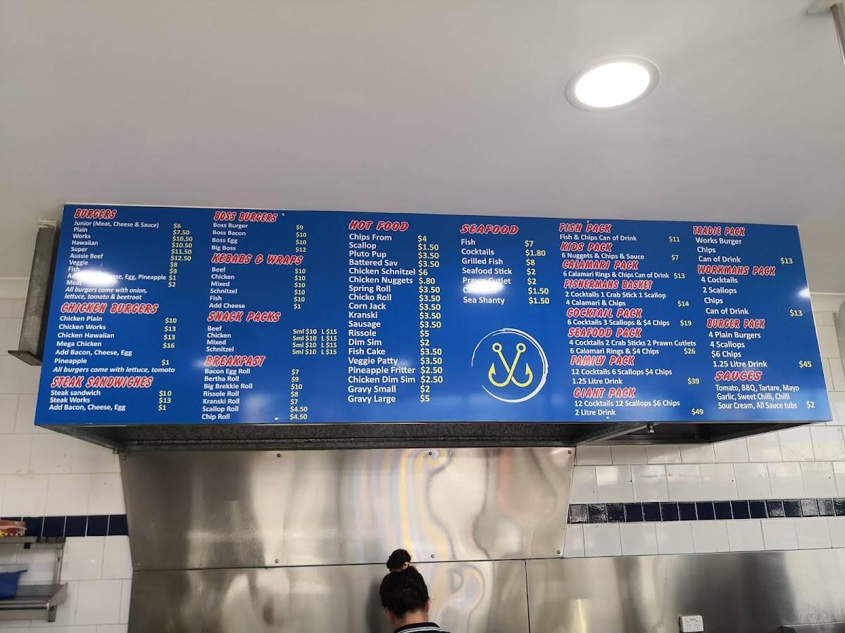 Menu at Beresfield Fish & Chippery restaurant, Beresfield