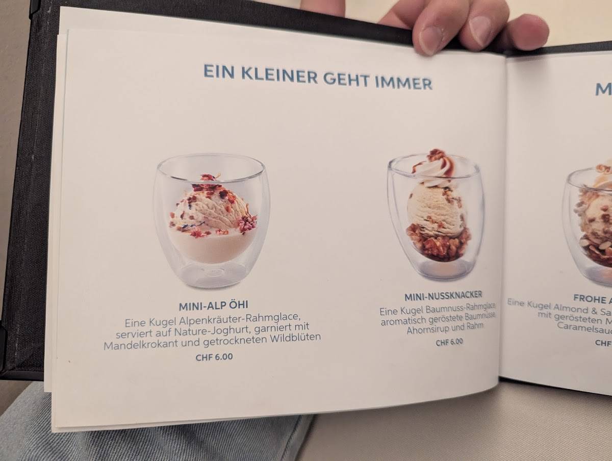 Speisekarte von Bergrestaurant Roggen, Oensingen