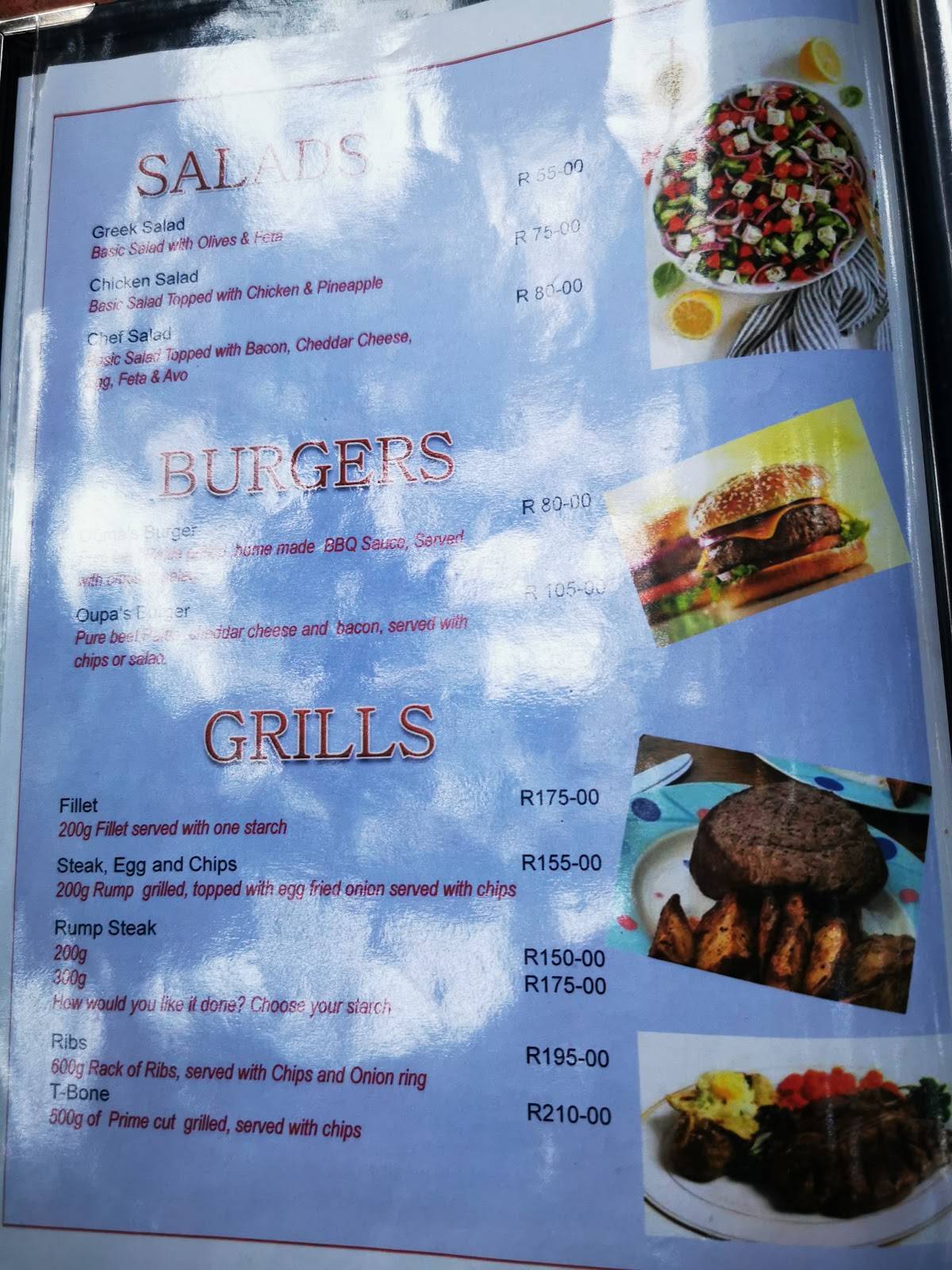 Menu at Berlin Pub, Krugersdorp, 40 Viljoen Rd