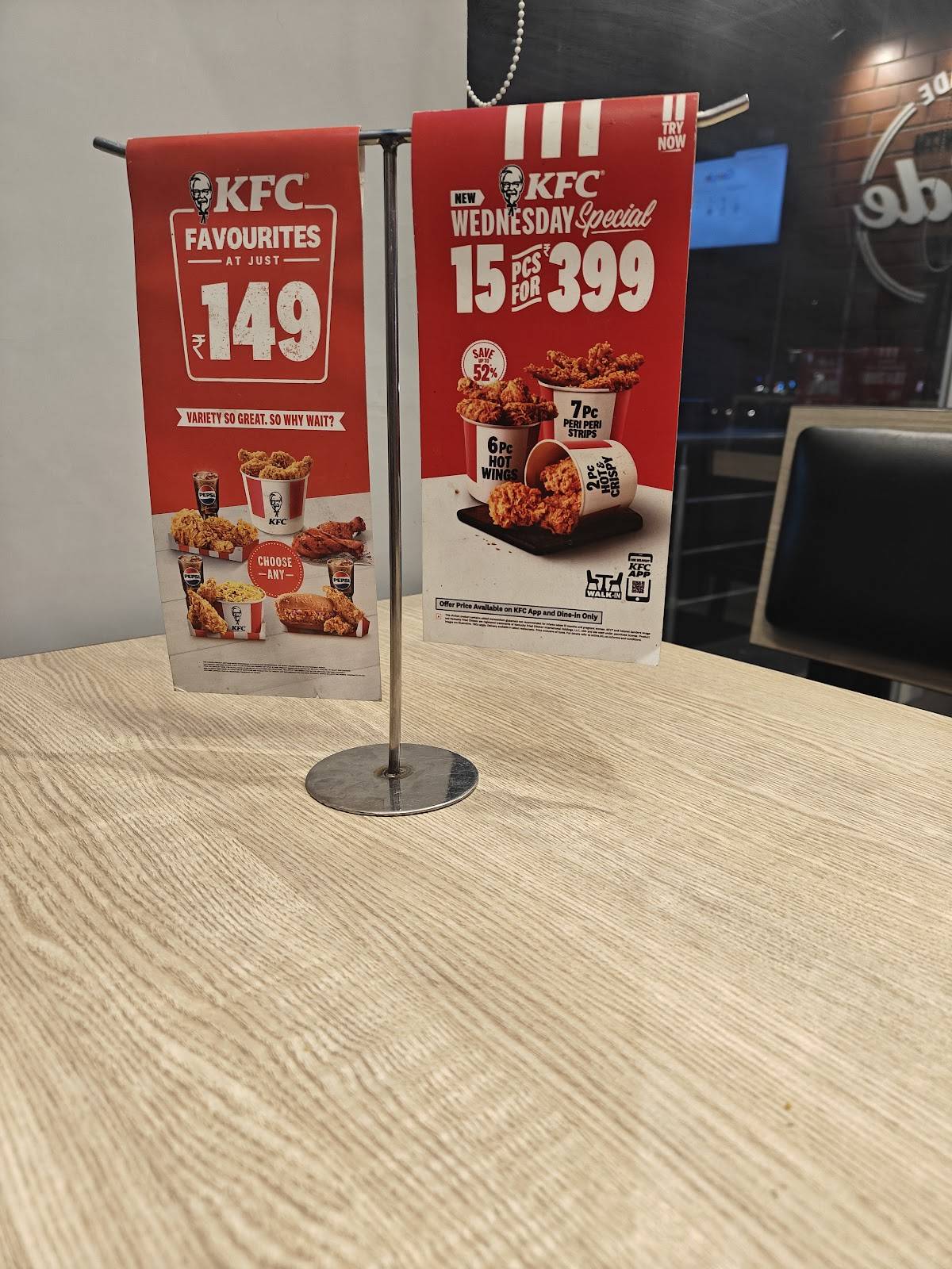 Menu at KFC, Bhopal, Unit No 2 E2 & 2E