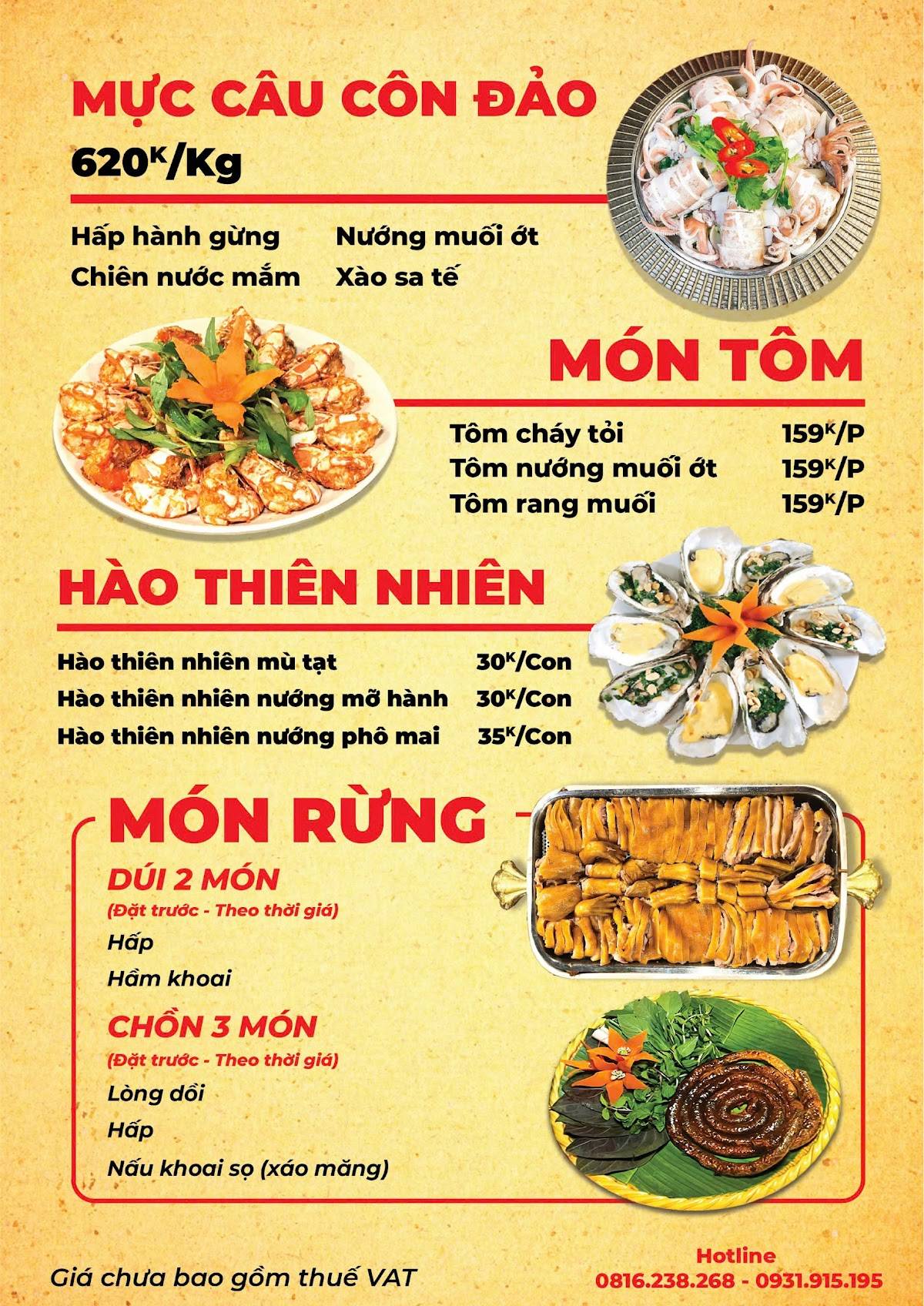 Menu at Bia Hơi Hà Nội Hải Béo 3 restaurant, Ho Chi Minh City, 178 Lê ...