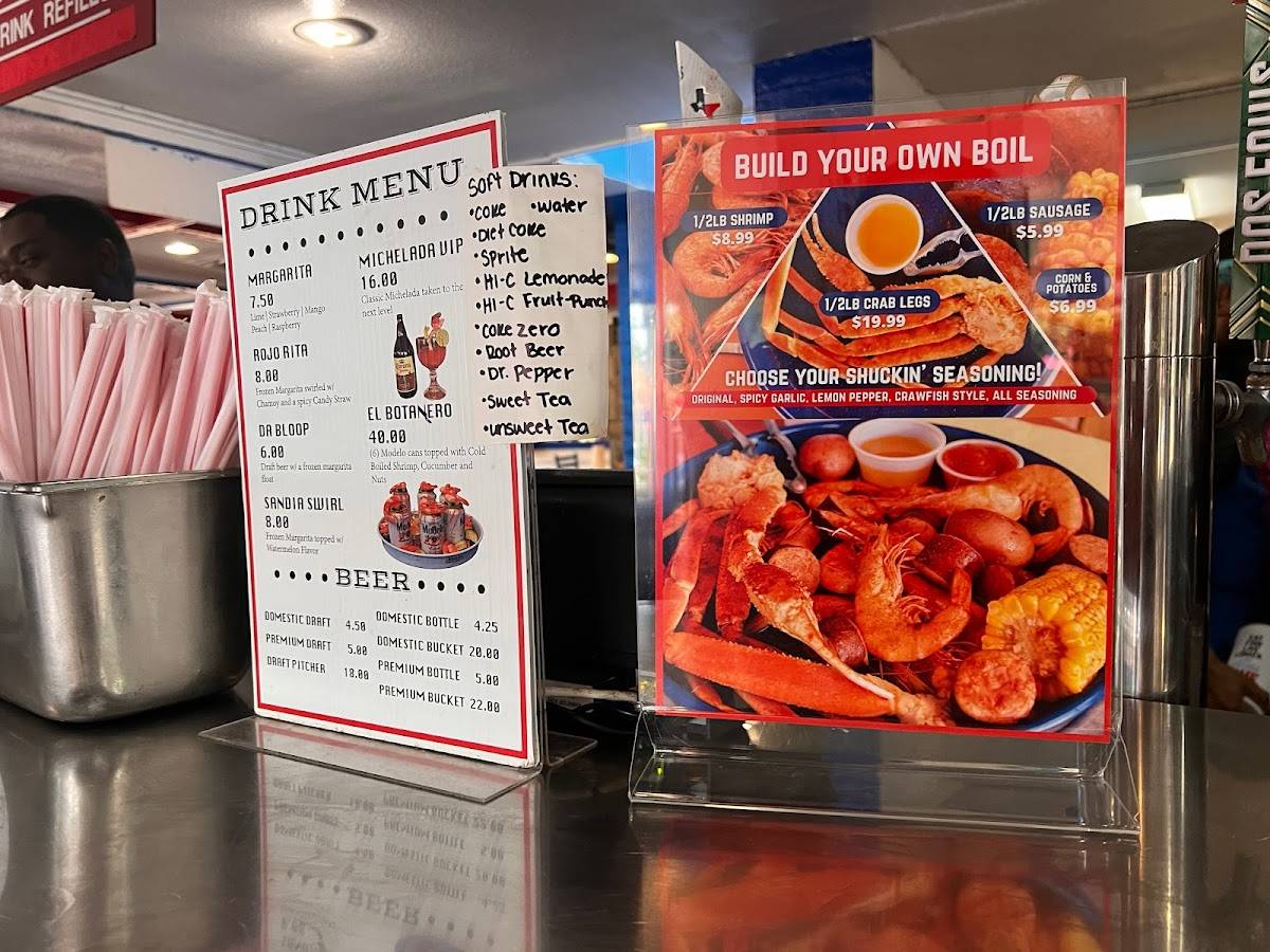 Menu at Big Shucks Seafood Restaurant & Oyster Bar, Dallas, E ...
