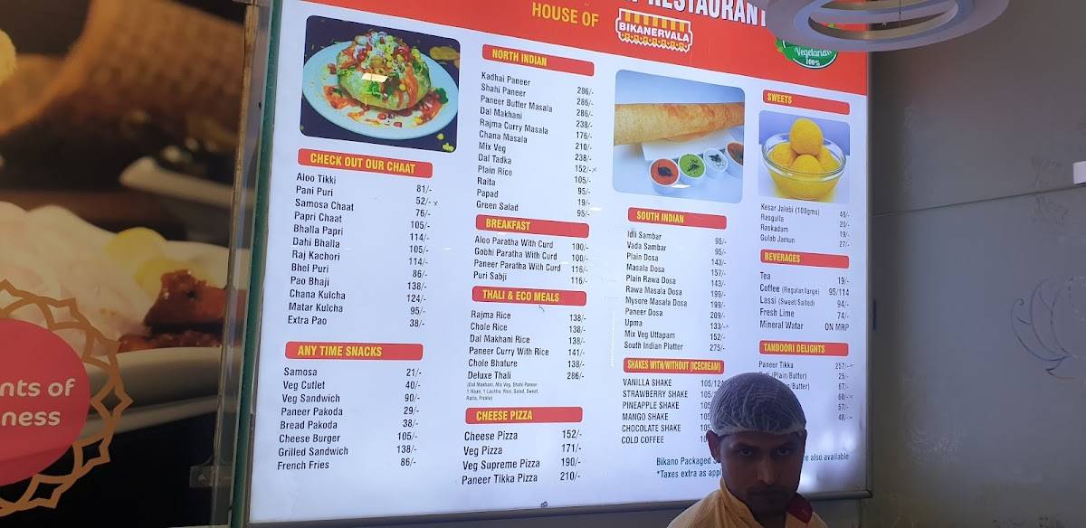 Menu at Bikano Restaurant / Bikanervala (Magic Food Zone), Arruwa Banger