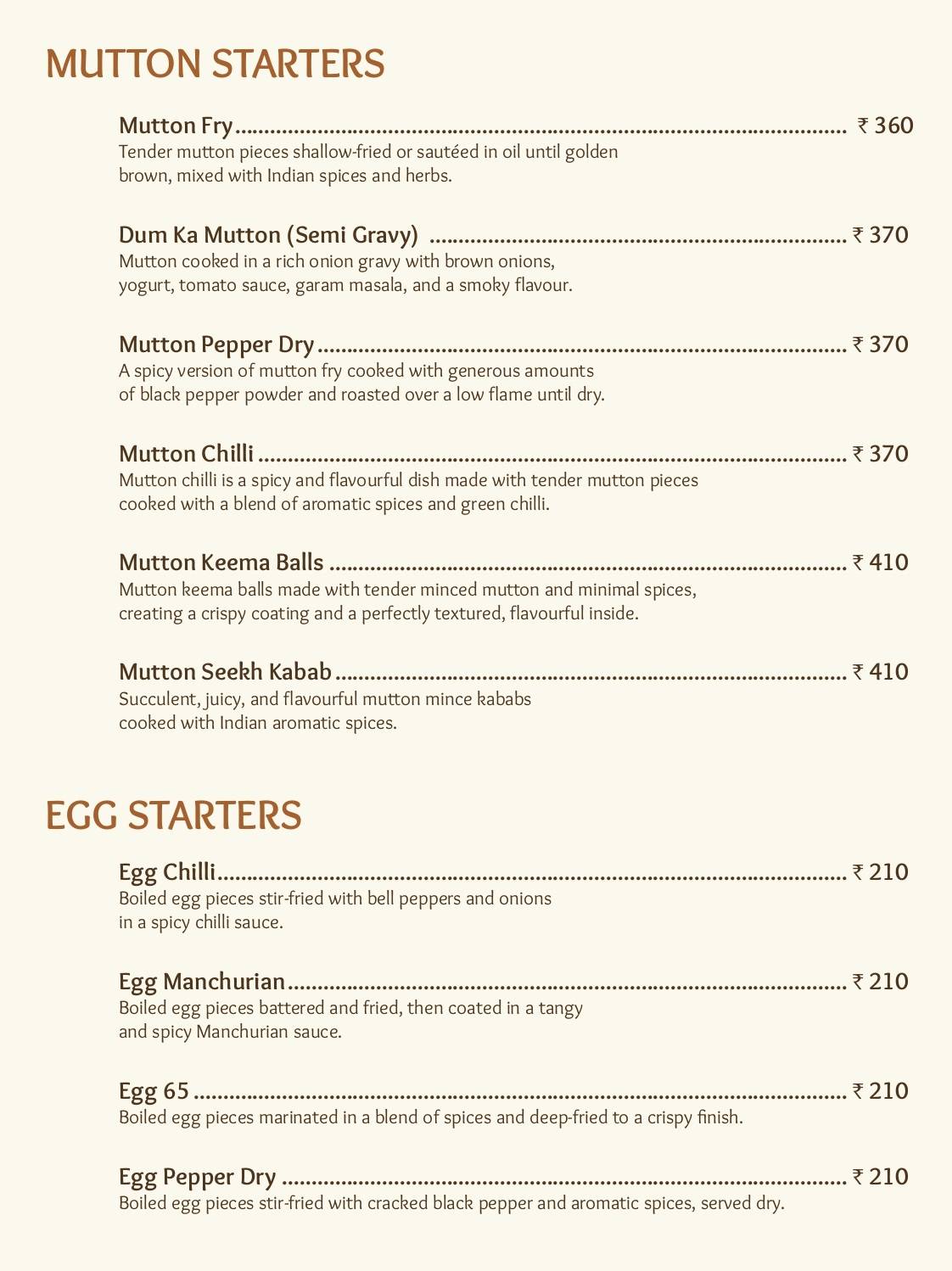 Menu at Biryani Zest, ITPL, Whitefield, Hyderabadi Dum Biryani ...