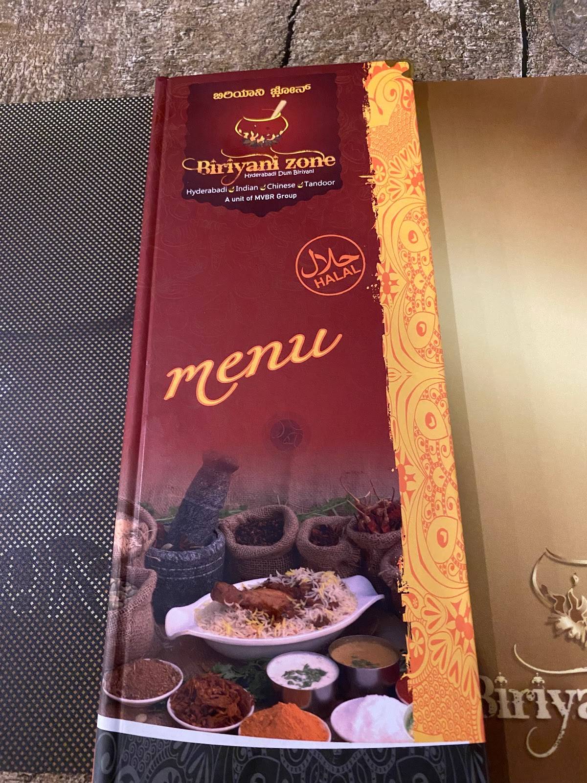 Menu at Biryani Zest, ITPL, Whitefield, Hyderabadi Dum Biryani ...