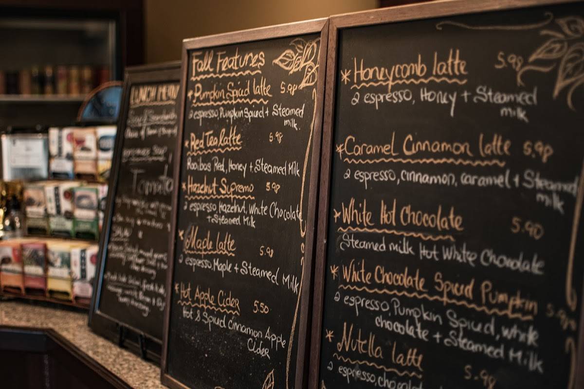 Menu at Bison Cafe, Prince Albert