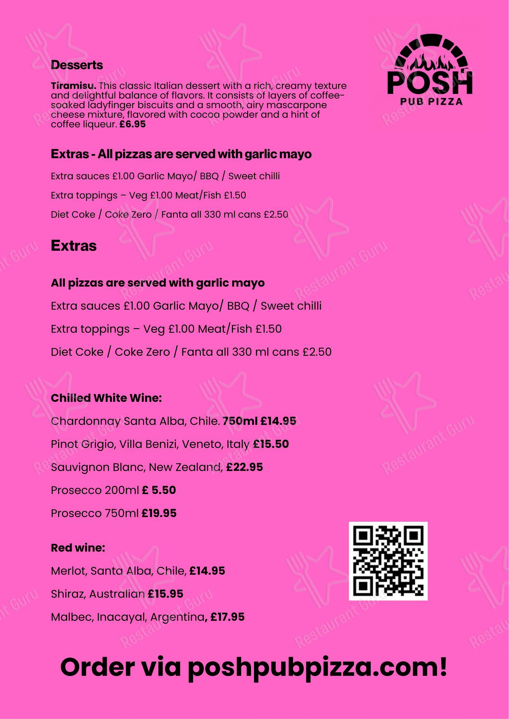 Menu at The Black-a-Moor Inn pub & bar, Ripon