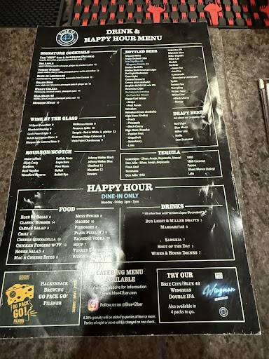 Menu at Blue 42 Restaurant and Bar, Elmwood Park