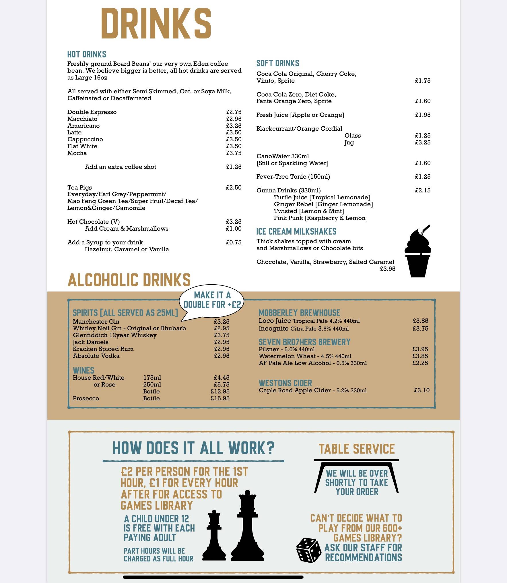 Menu at Board Beans CafeBar, Northwich