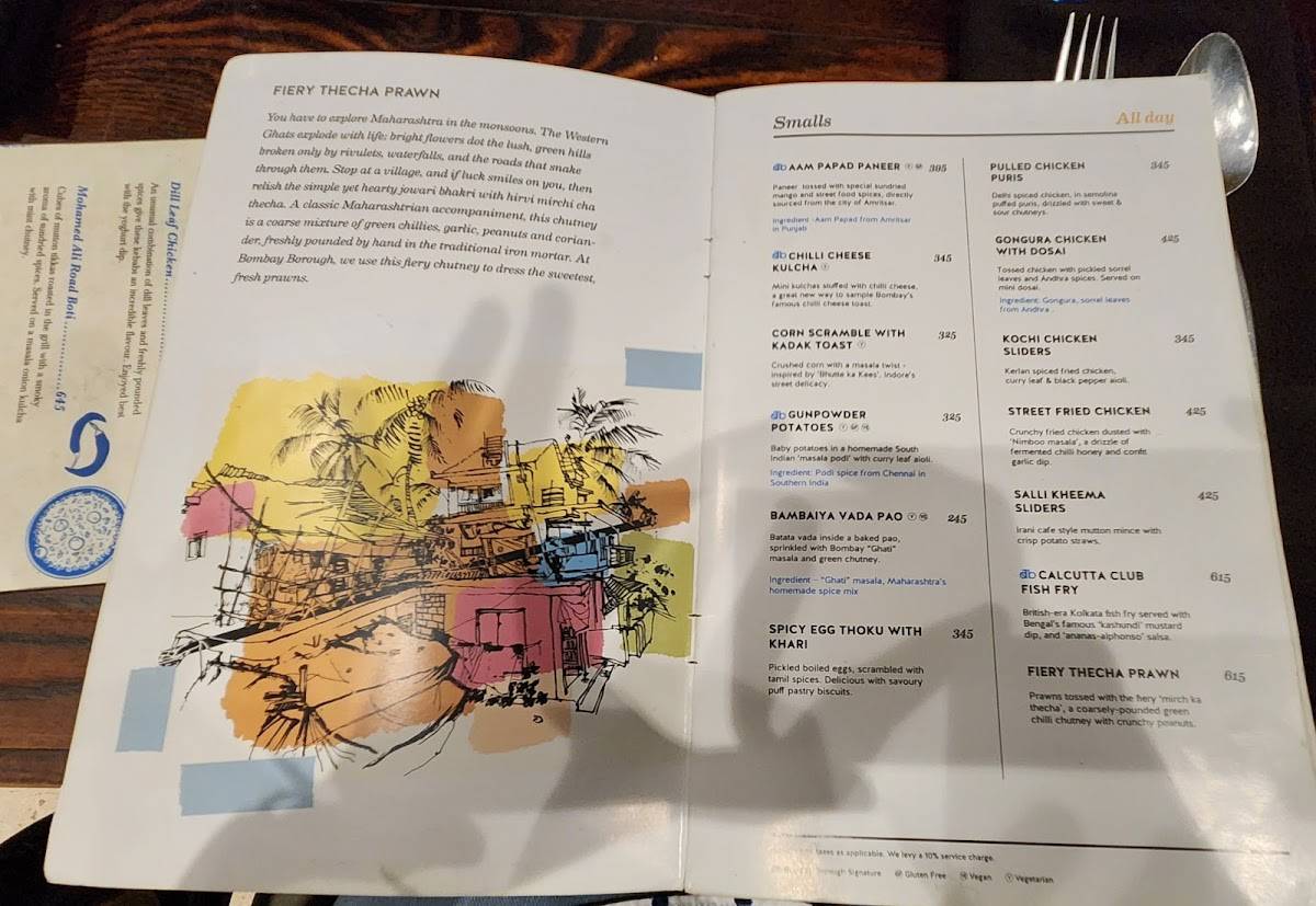 Menu at Bombay Borough, Bengaluru
