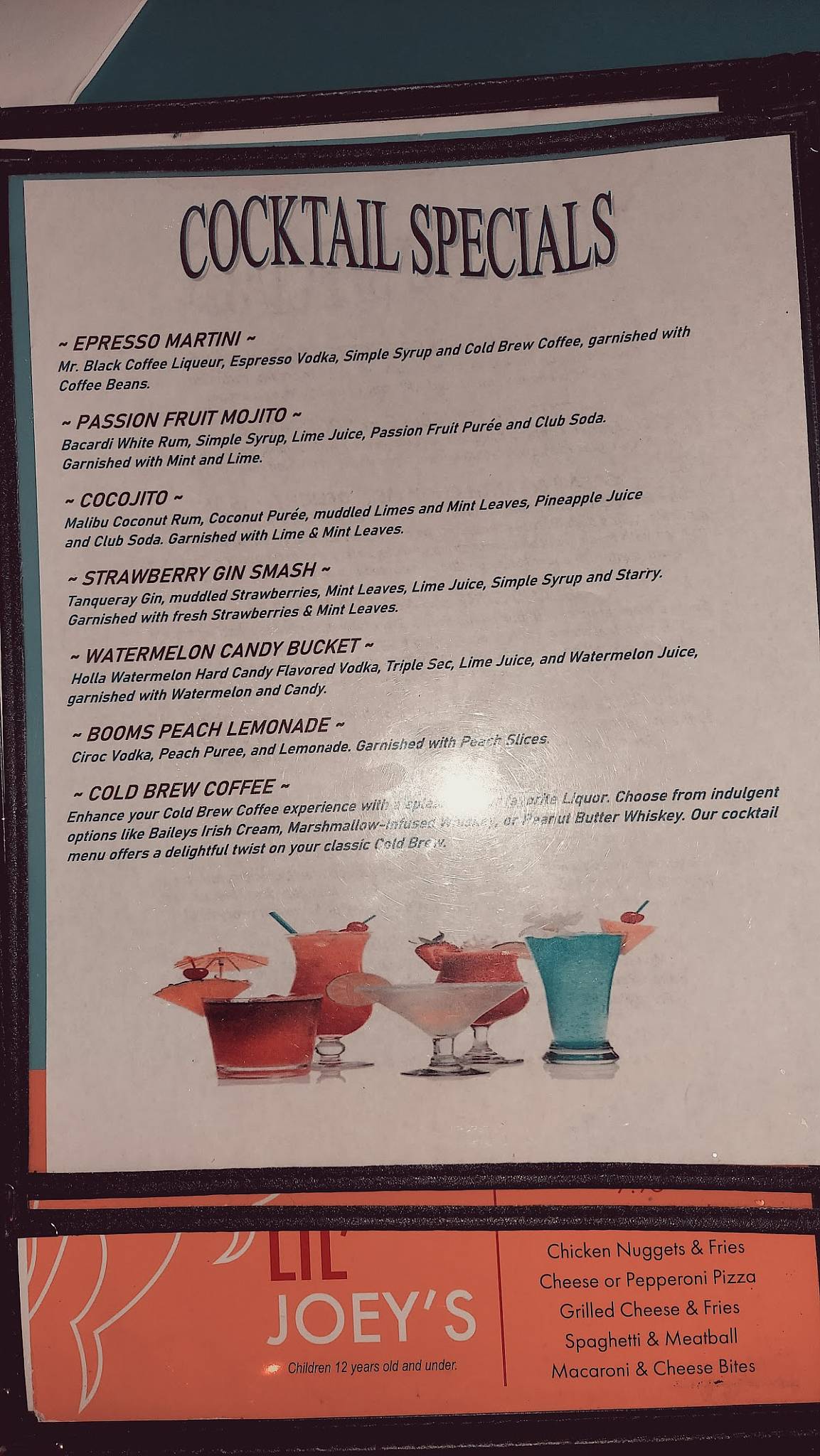 Menu at Boomerang Bar & Grill, New Cumberland