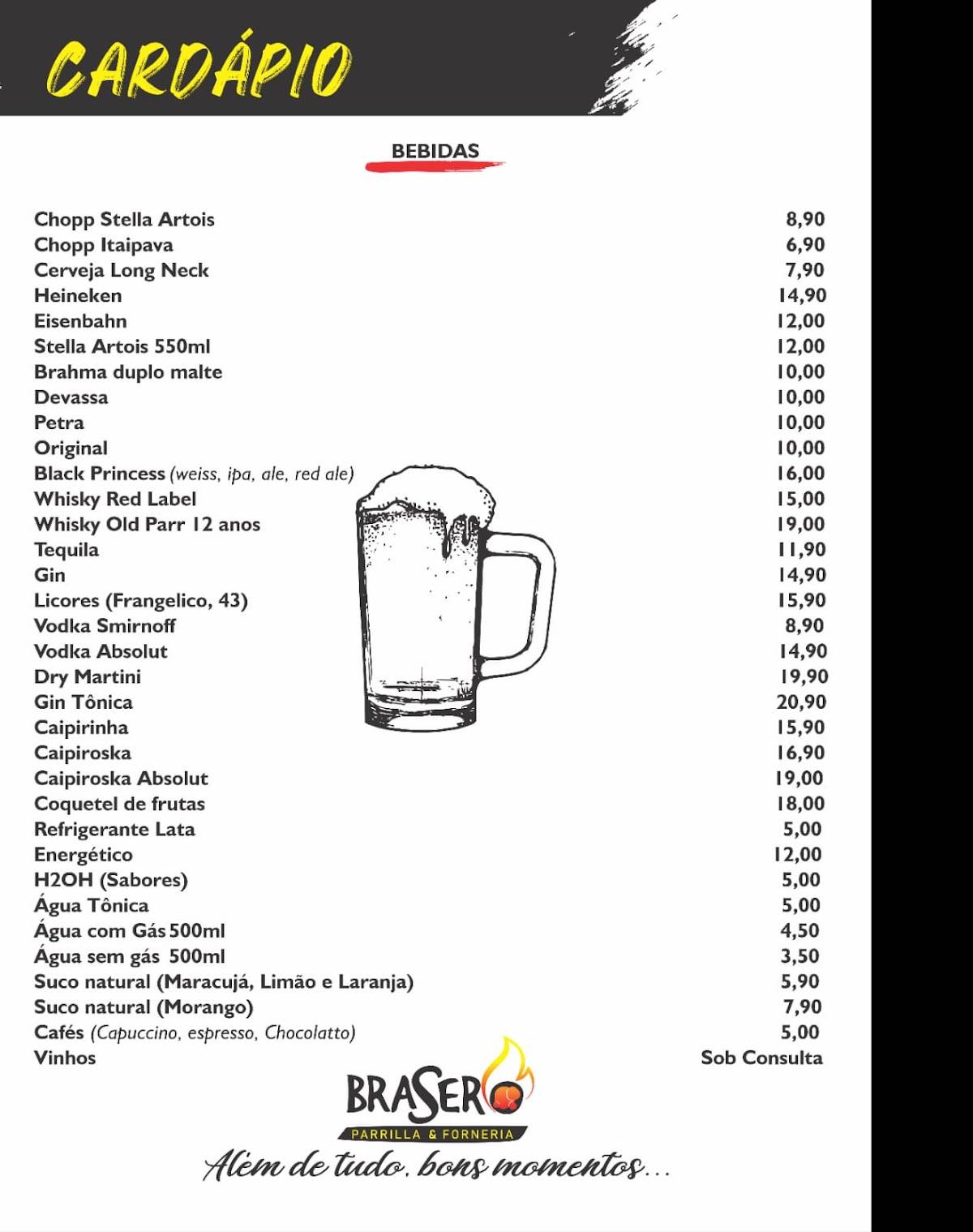 Menu em Brasero Parrilla & Forneria restaurante, Jequié
