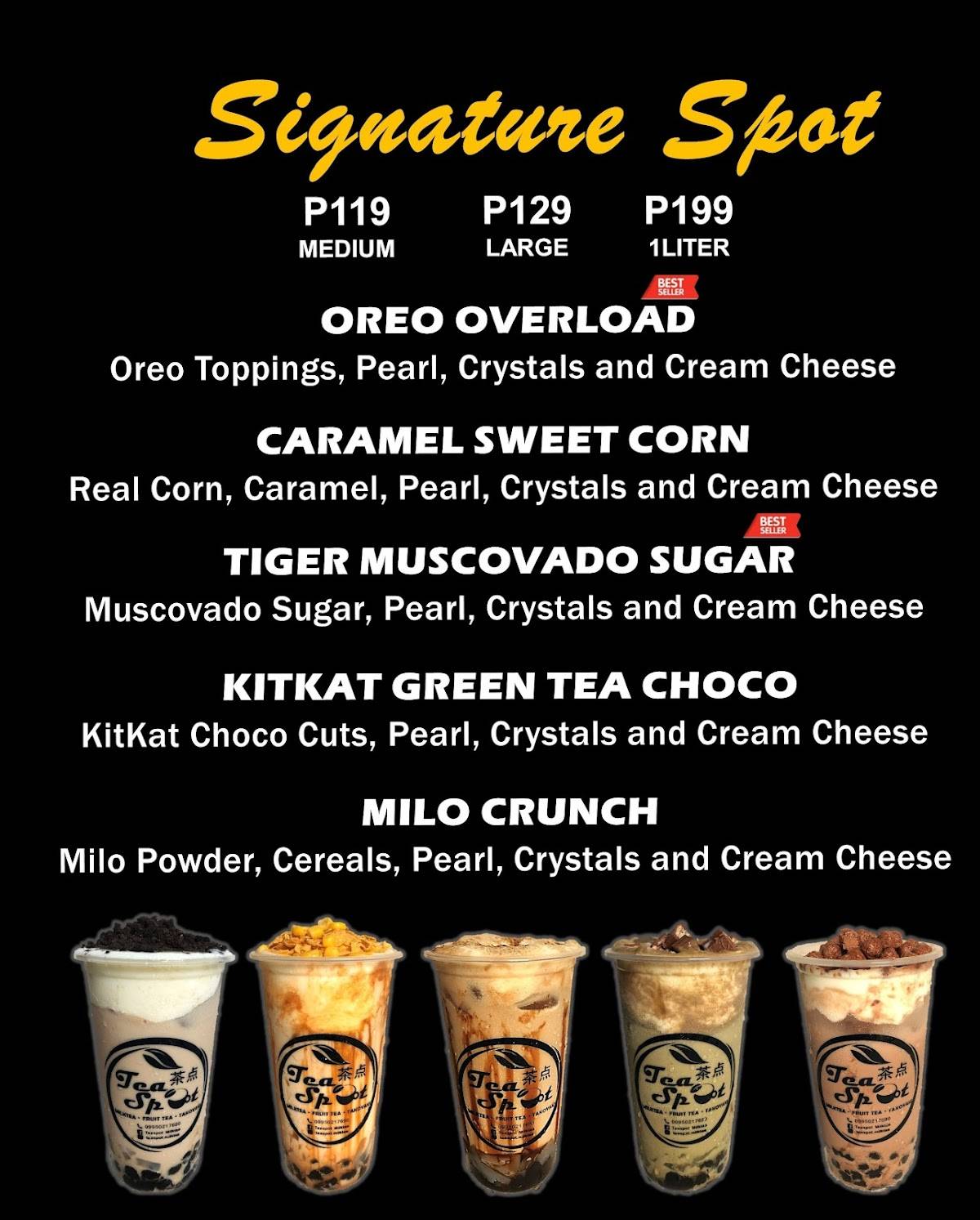 Carta de Brewed Delights Cafe - Bulihan, Silang (formerly known as Tea ...