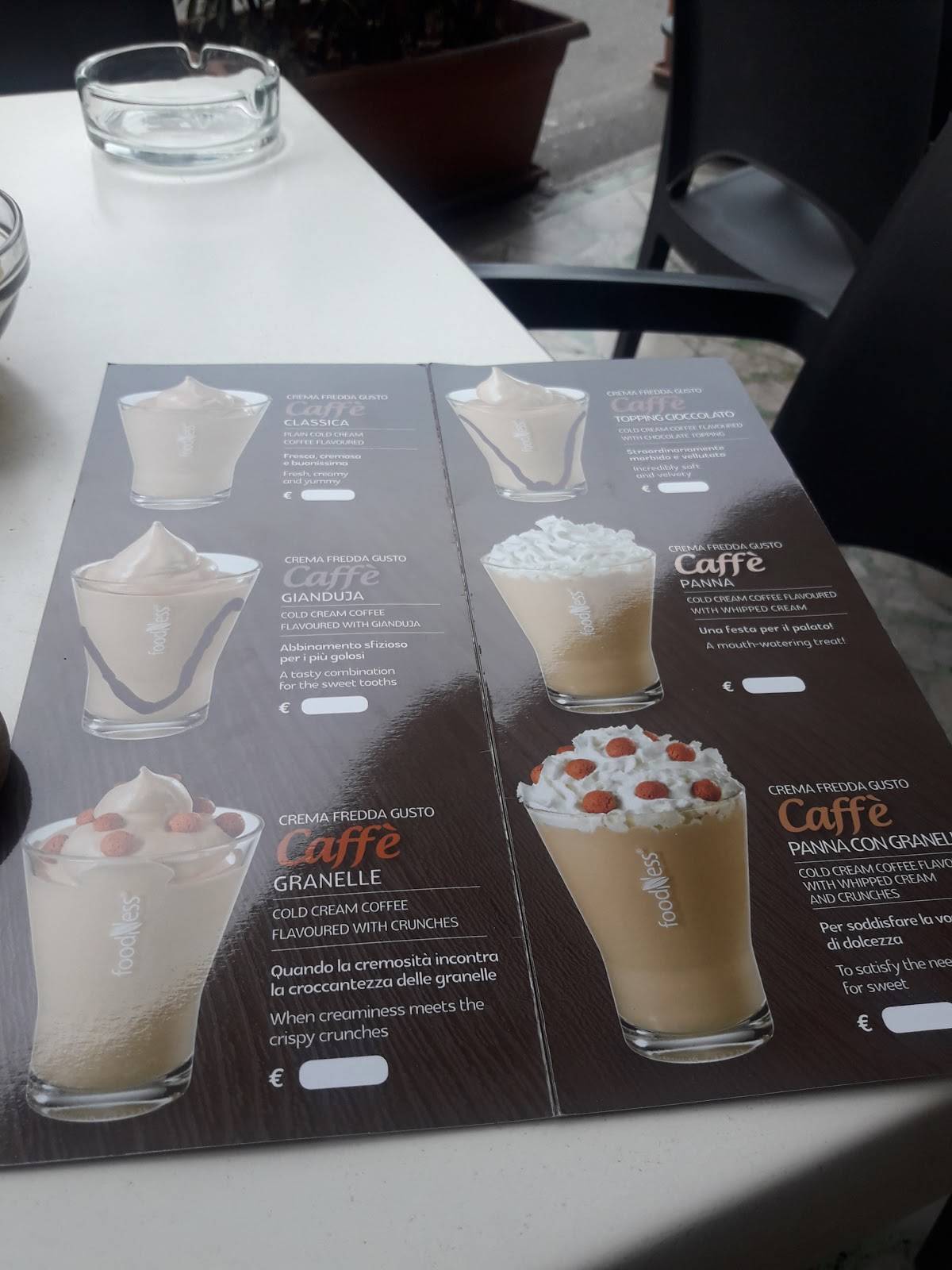 Menu da Bristol Lounge Caffe pub & bar, Marina di Carrara